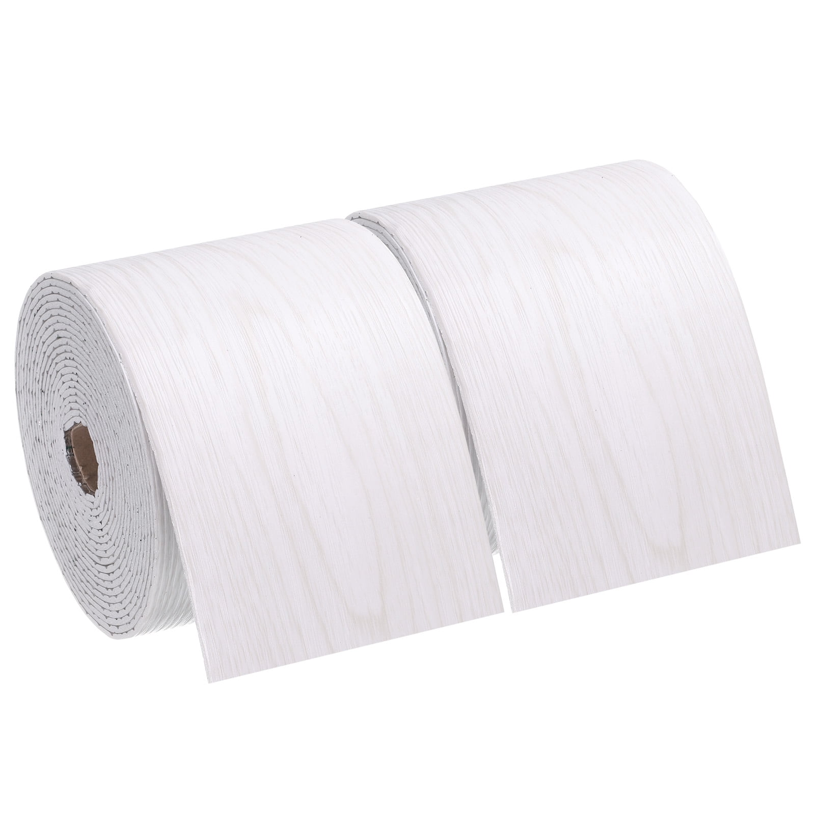 Uxcell 2pcs Peel and Stick Waterproof Wall Border, 4" x 197" White Wood ...