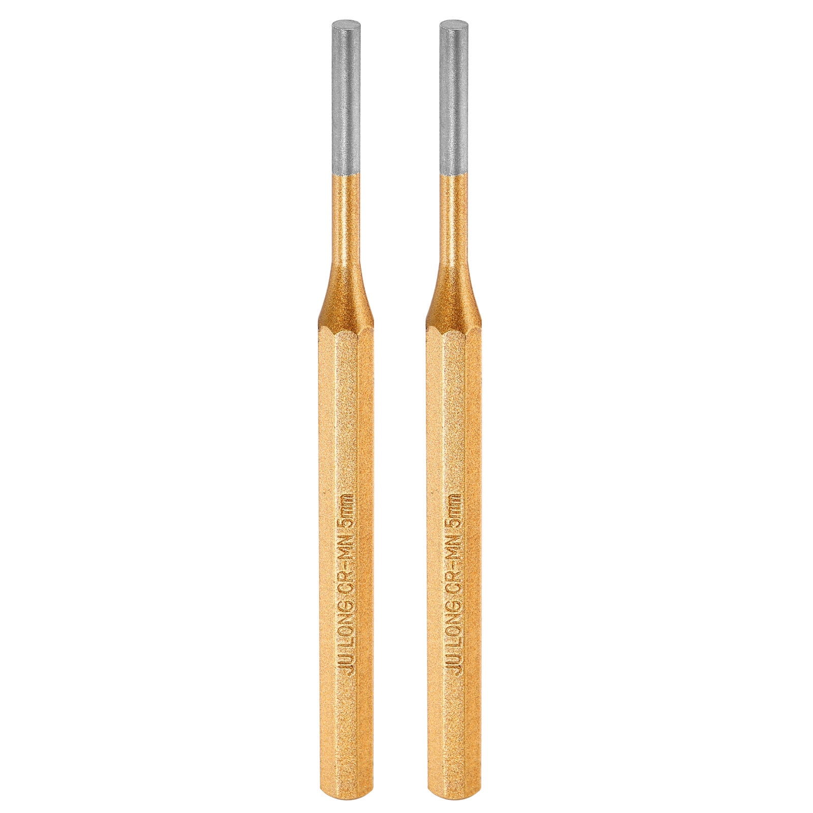 Uxcell 2pcs Pin Punch 5mm(1/5") 150mm Length Metric Non-marring Alloy ...