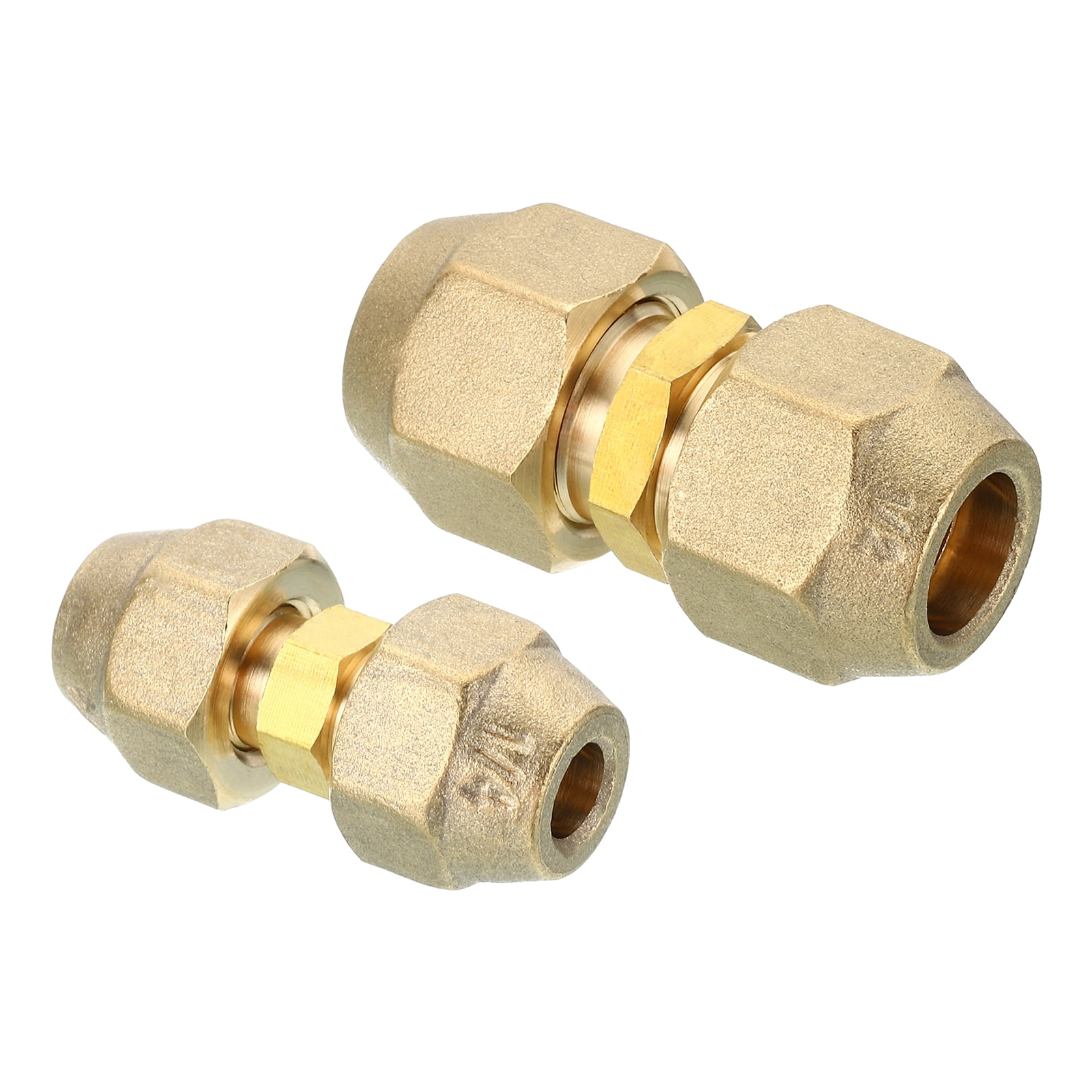 Uxcell 2pcs Pipe Extension Joint Connector Set for Copper Pipe Dia 1/4 ...