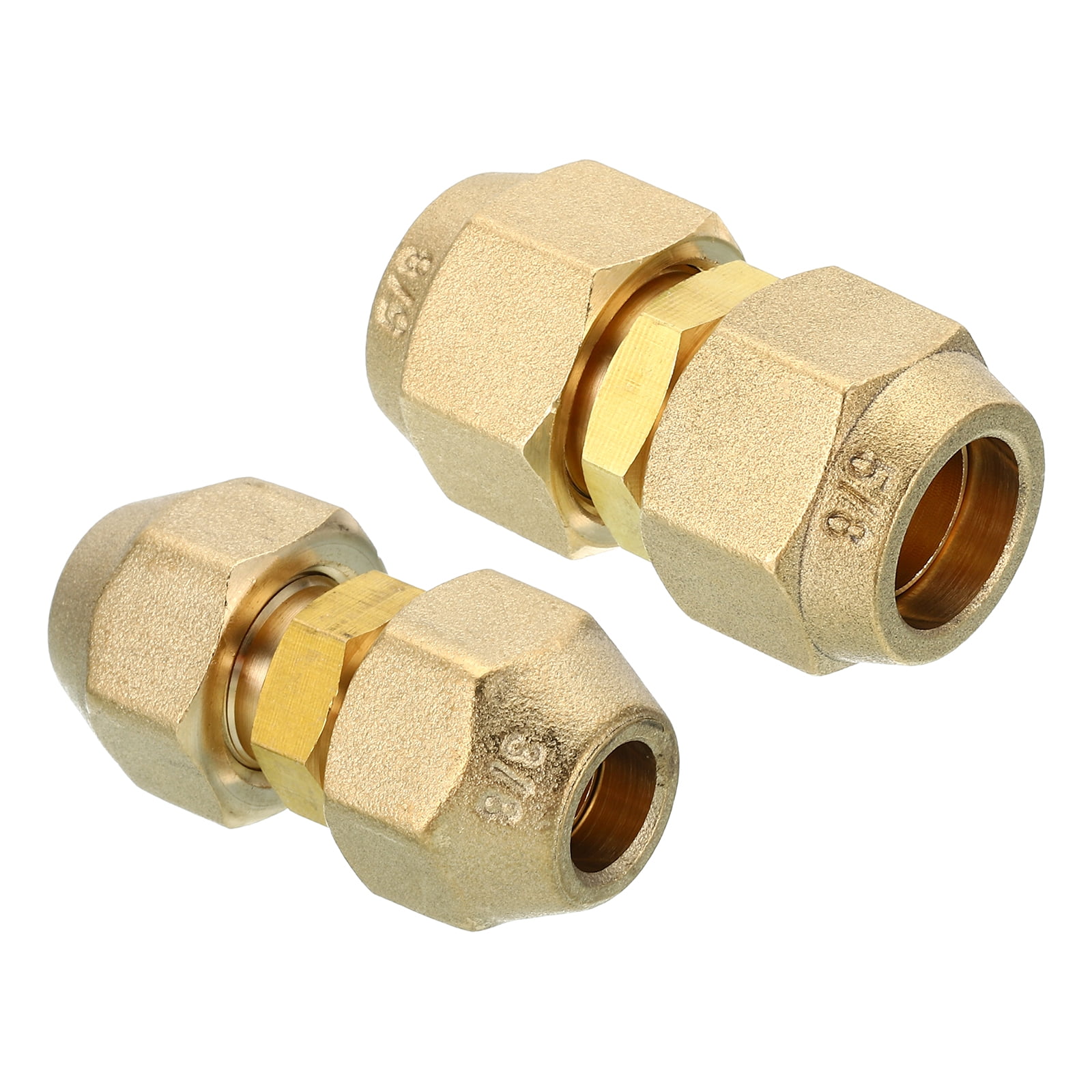 Uxcell 2pcs Pipe Extension Joint Connector Set for Copper Pipe Dia 3/8 ...