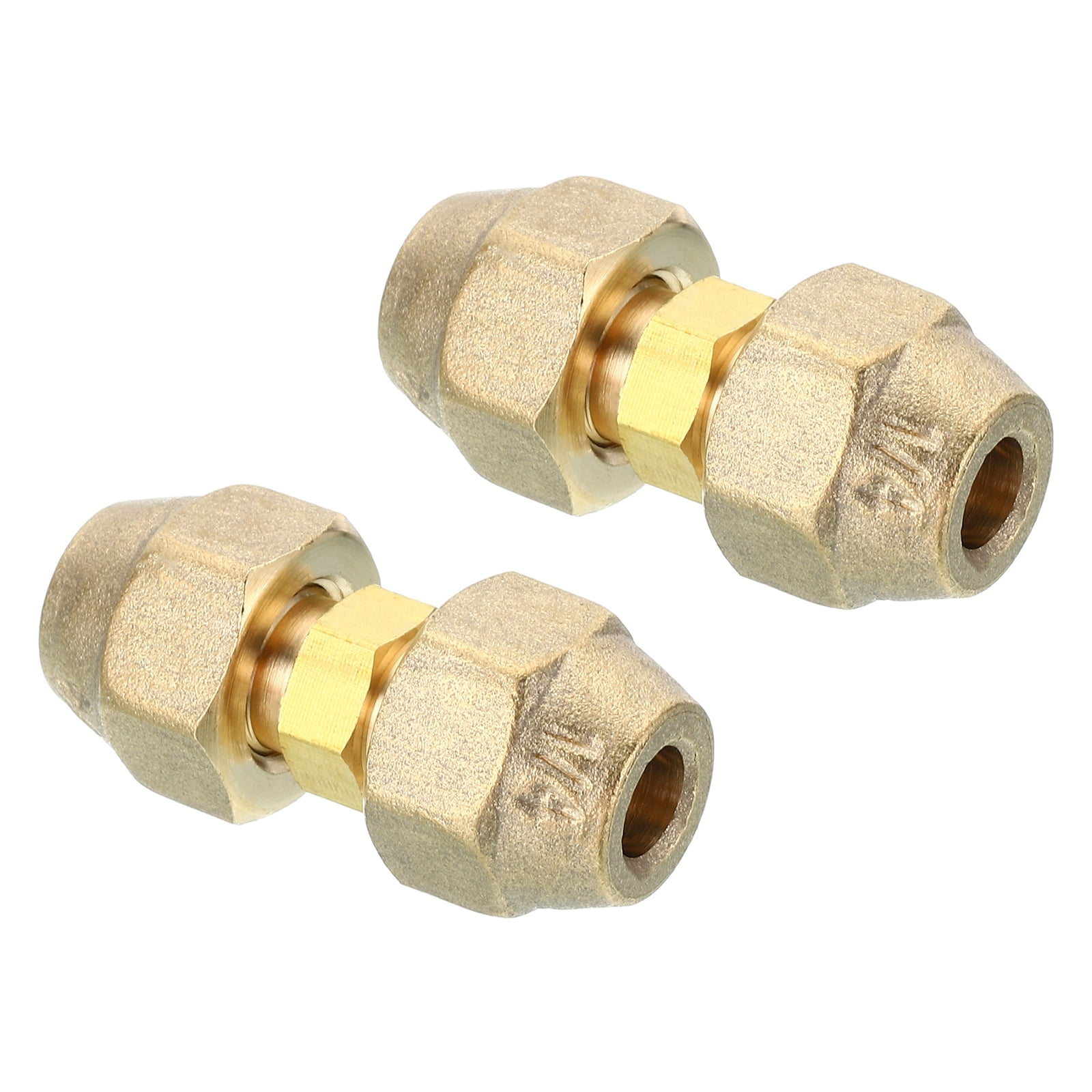 Uxcell 2pcs Pipe Extension Joint Connector for Copper Pipe Dia 1/4"(6 ...