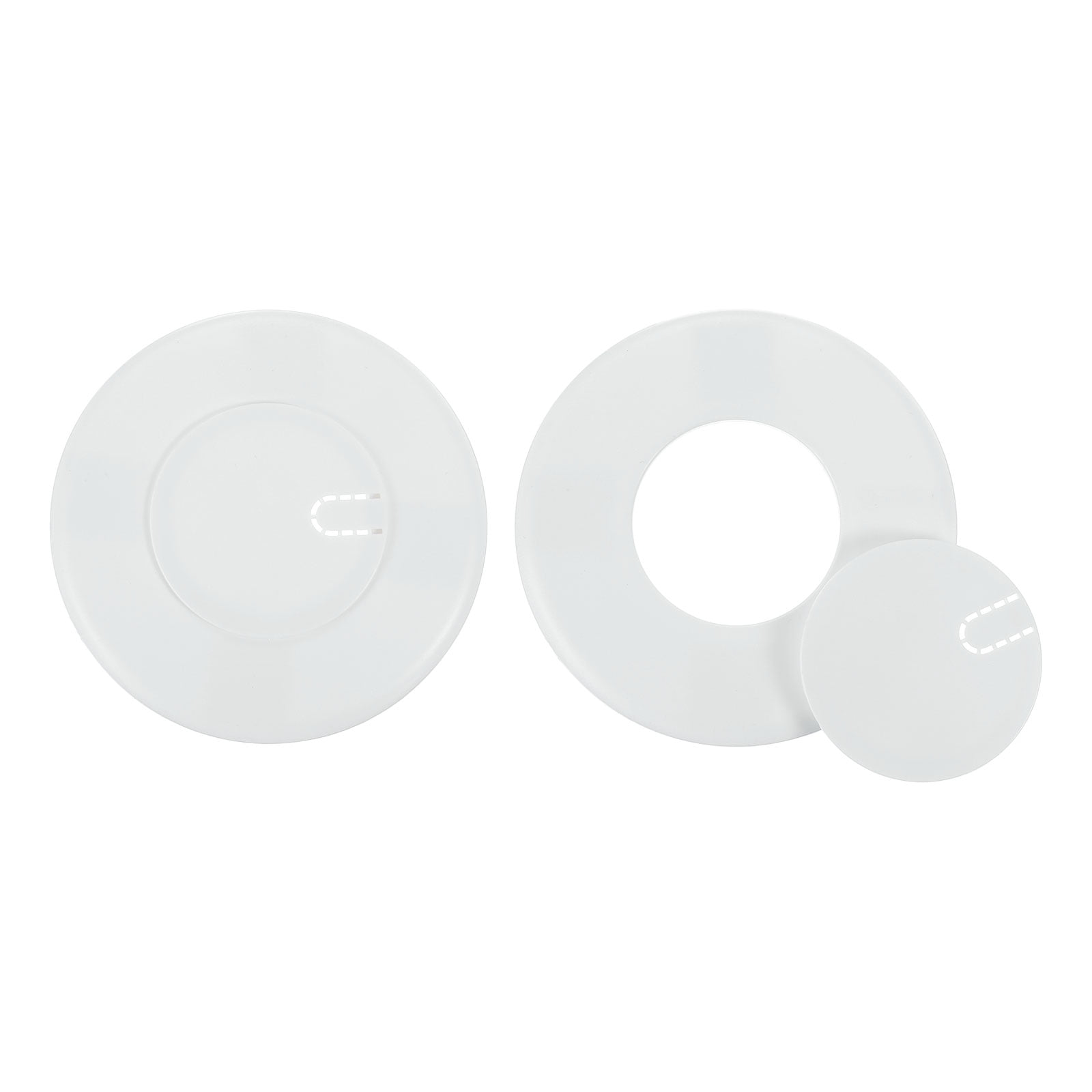 Uxcell 2pcs Pipe Wall Covers 51 mm/2" ID Round Removable with Rectangle ...