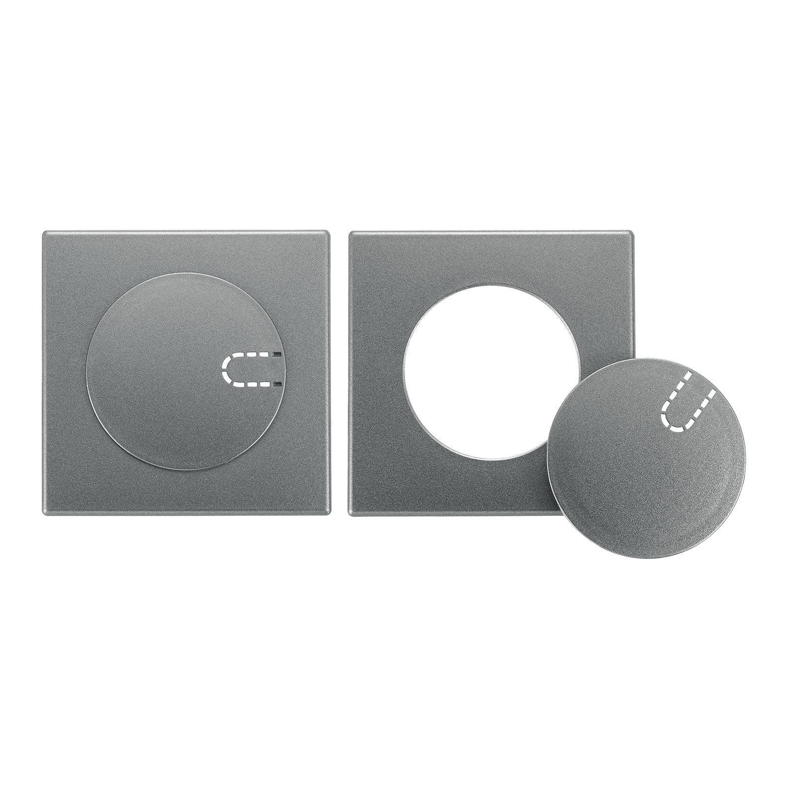 Uxcell 2pcs Pipe Wall Covers 51 mm/2" ID Square Removable with ...