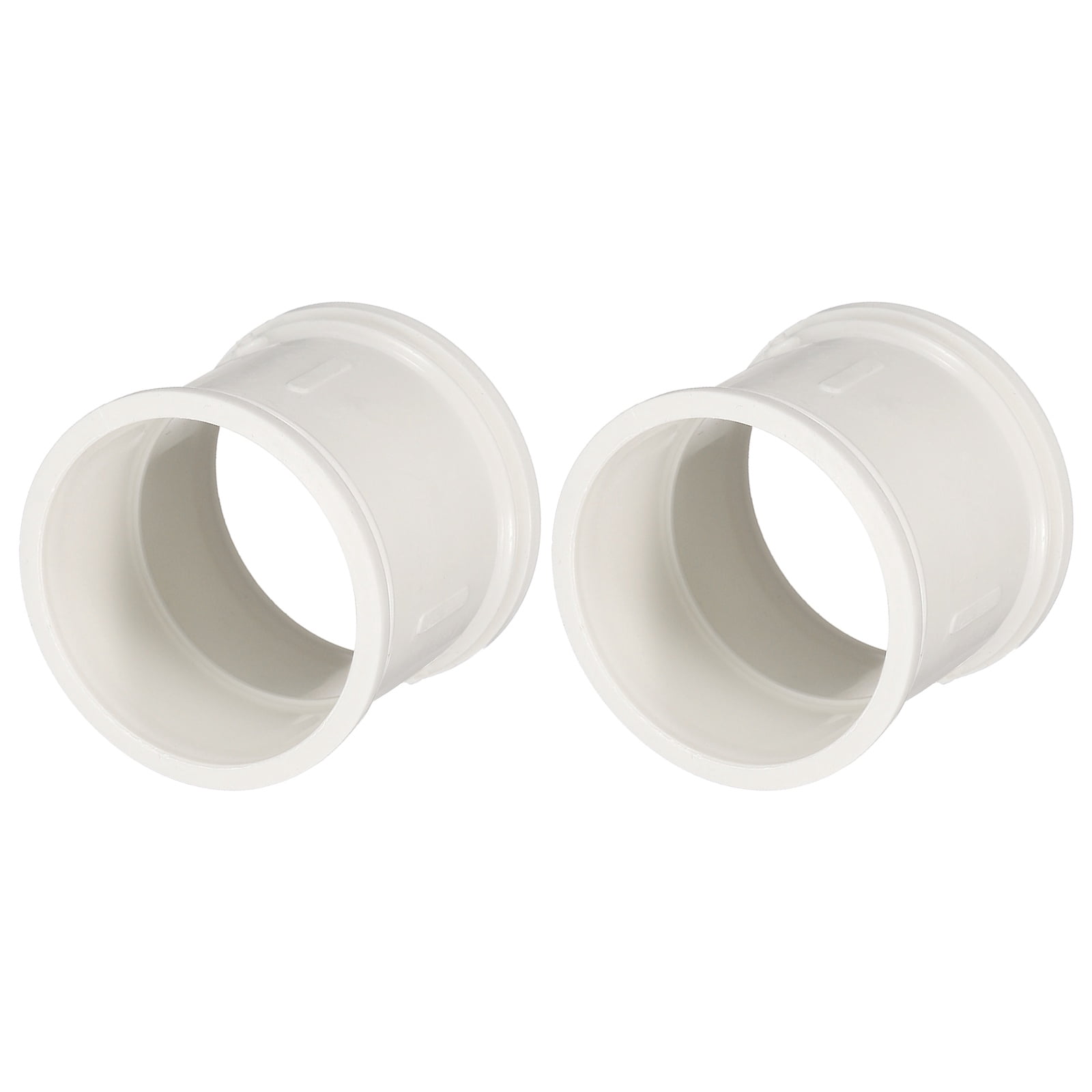 Uxcell 2pcs Plastic Duct Coupler (2" / 50mm ID, White) - Straight ...