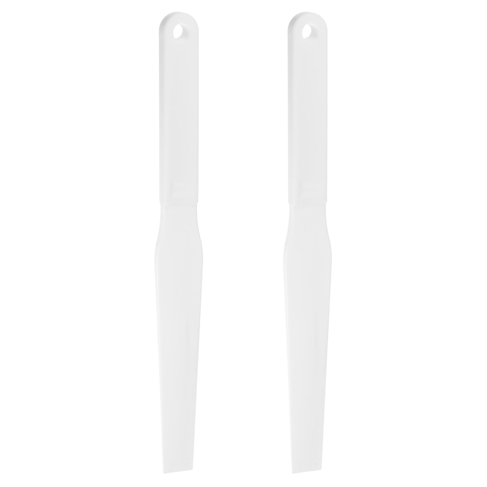 Uxcell 2pcs Plastic Ink Spatulas 22mm Width Flat Head Straight Mixing ...