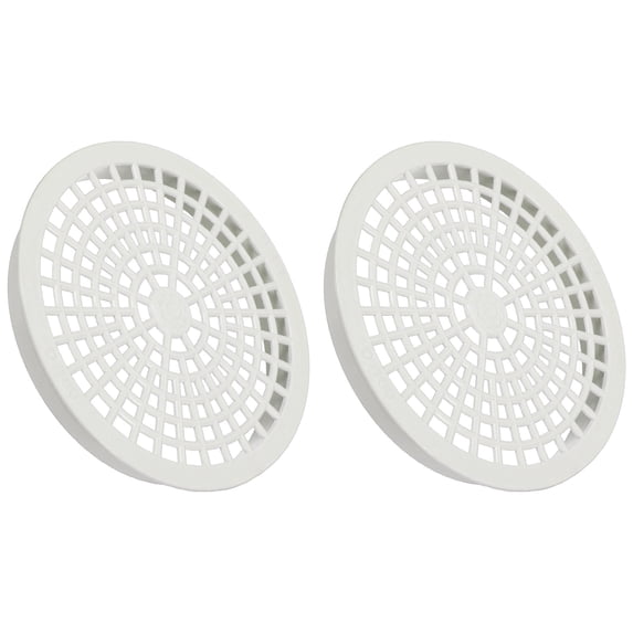 Uxcell 2pcs Plastic Pipe Termination Cap (5" 150mm, White) - Plastic ...