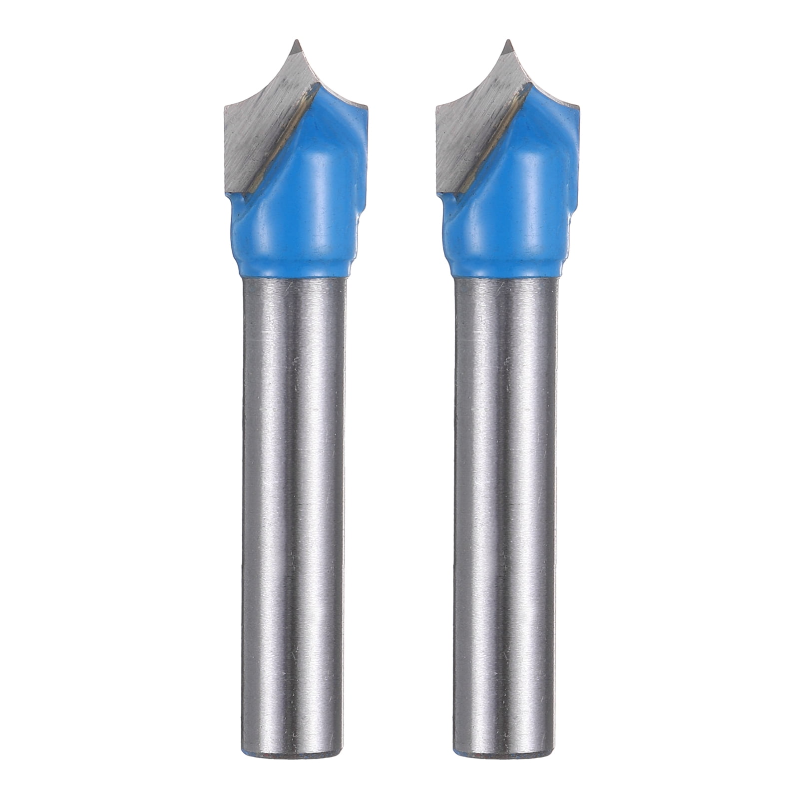 Uxcell 2pcs Point Cutting Roundover Router Bit 3/16" Radius 3/8" Dia ...