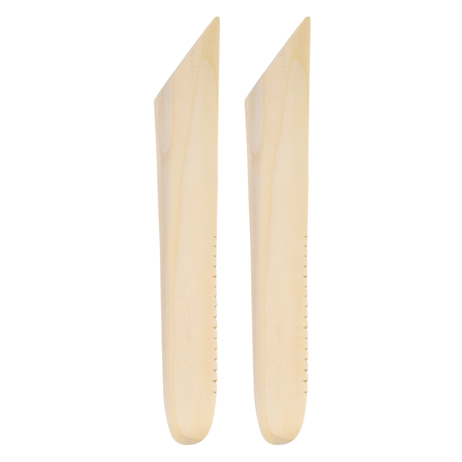 Uxcell 2pcs Pottery Ribs 19.8cm x 3.3cm Wooden Clay Ceramic Sculpting ...