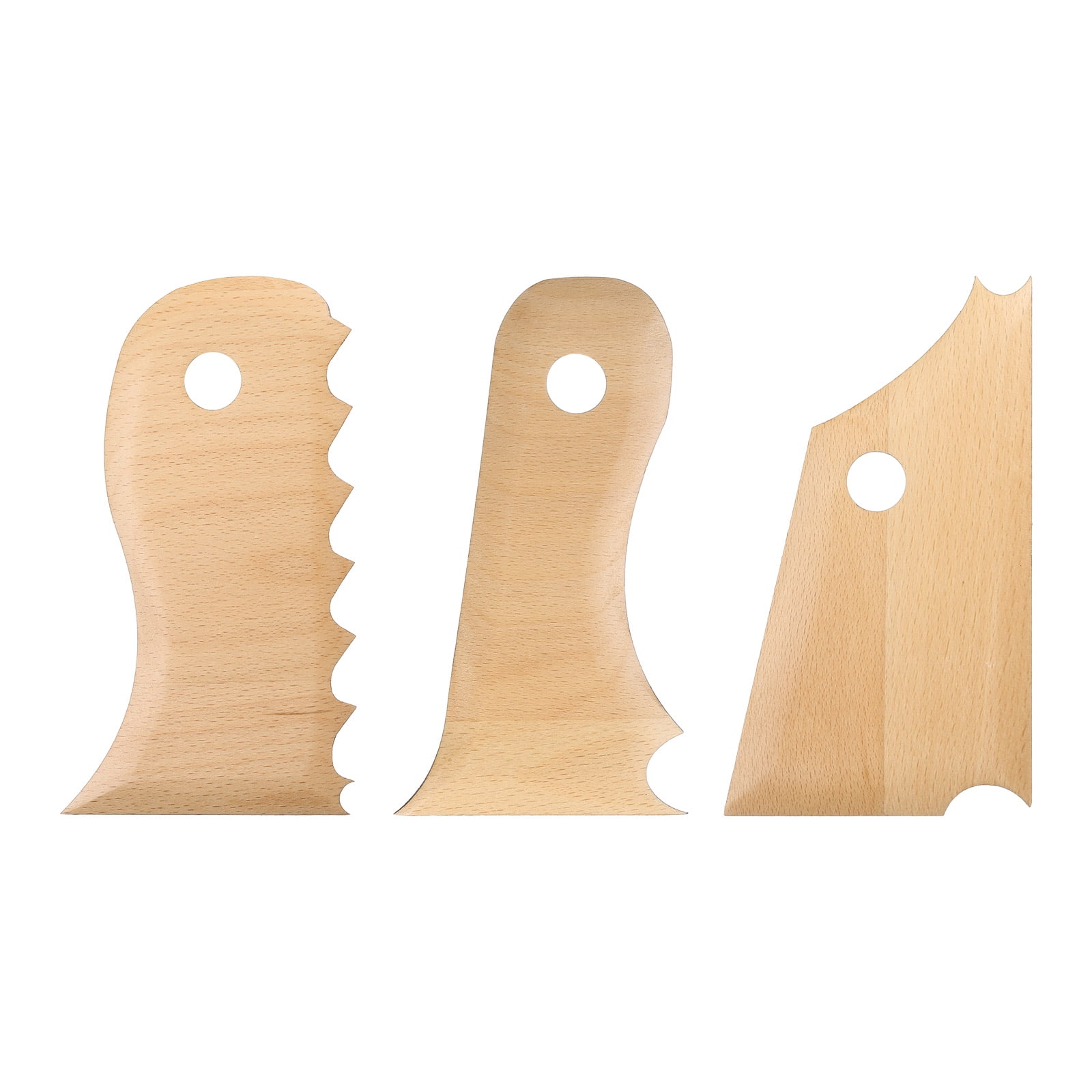 Uxcell 2pcs Pottery Ribs Trimming Tools Pottery Profile Foot Wave ...