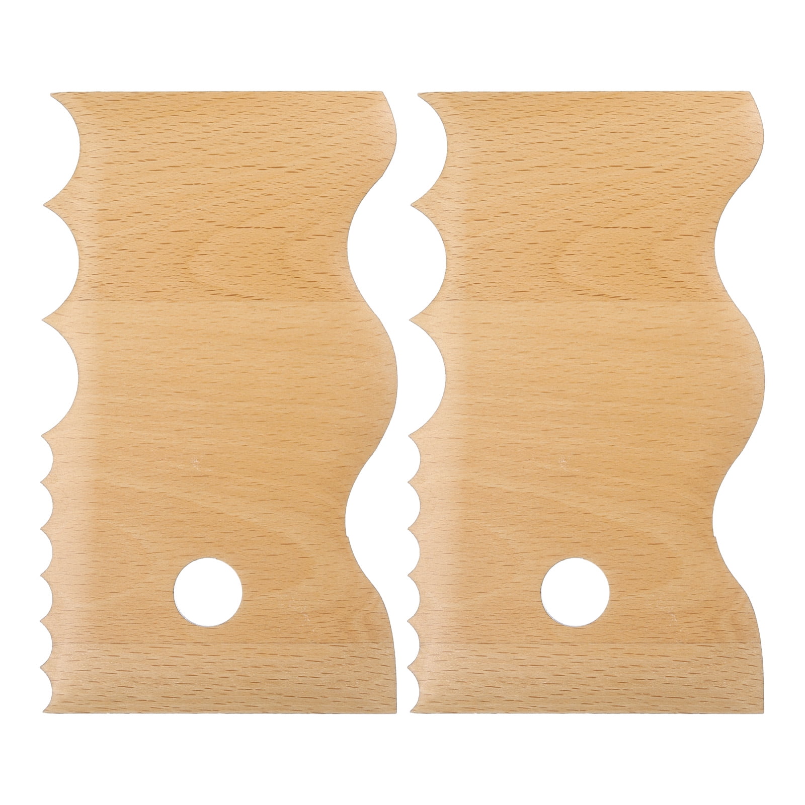 Uxcell 2pcs Pottery Ribs Trimming Tools Pottery Profile Various Wave ...