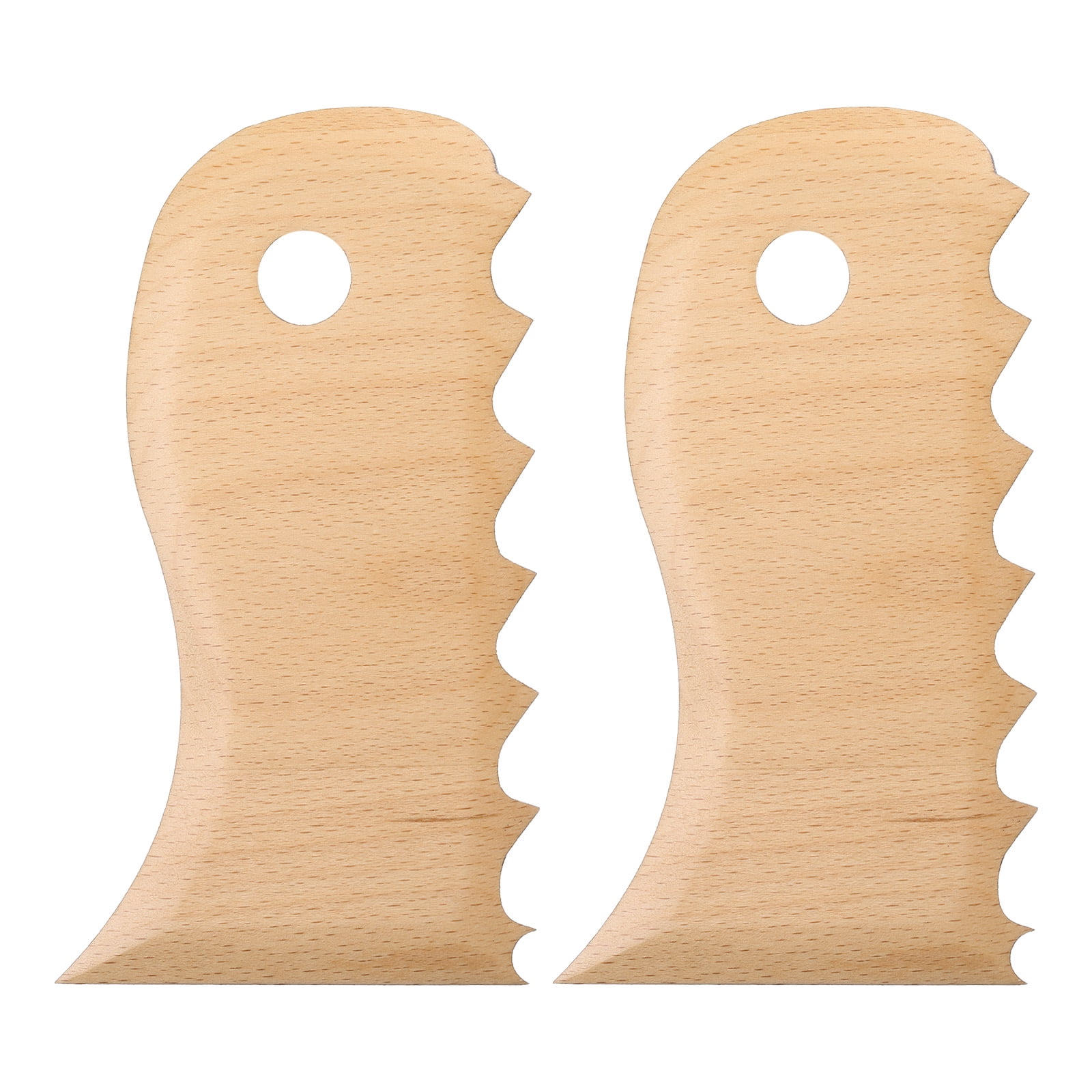 Uxcell 2pcs Pottery Ribs Trimming Tools Pottery Profile Wave Pattern ...
