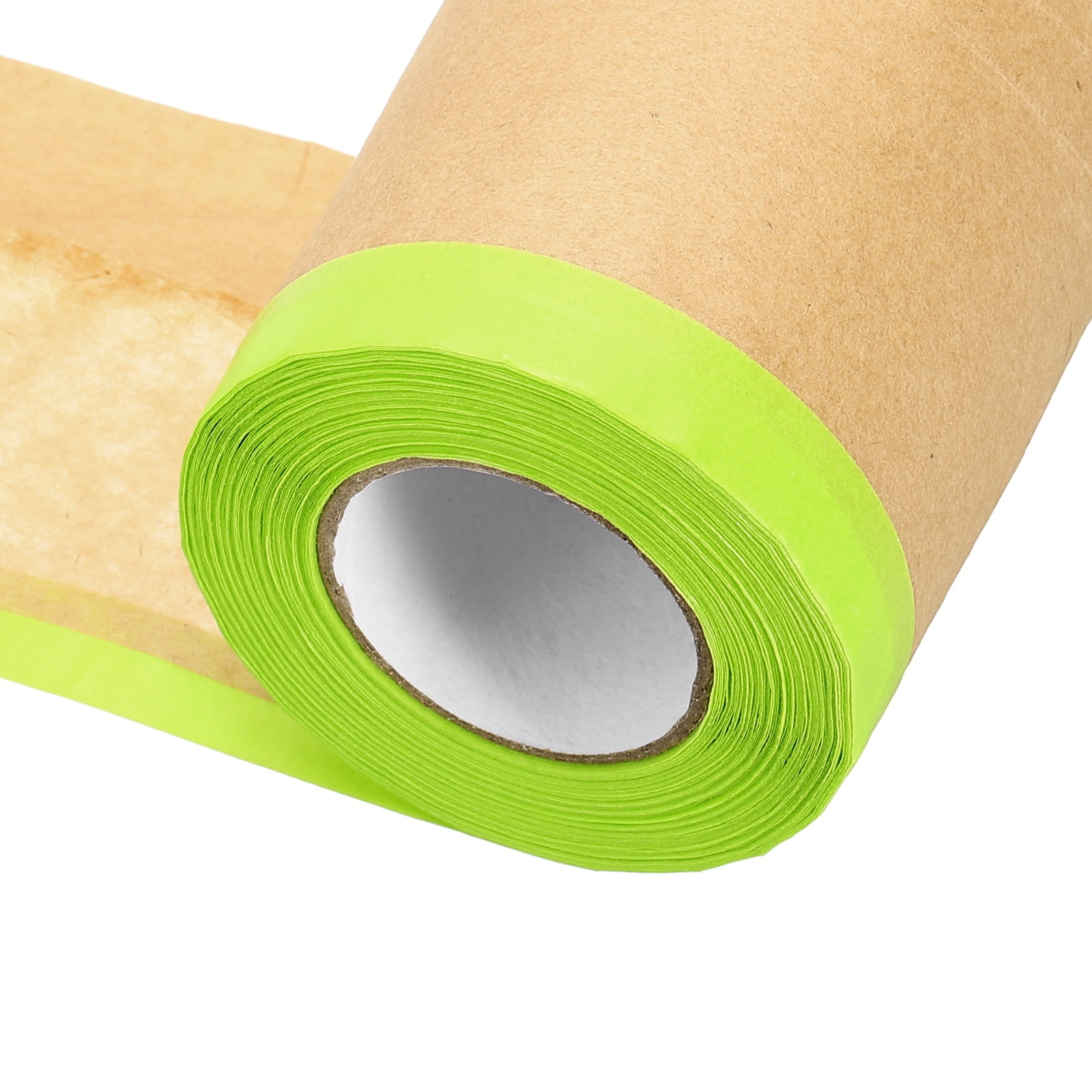 Uxcell 2pcs Pre-Taped Masking Paper, 4" x 49 ft Paint Adhesive ...