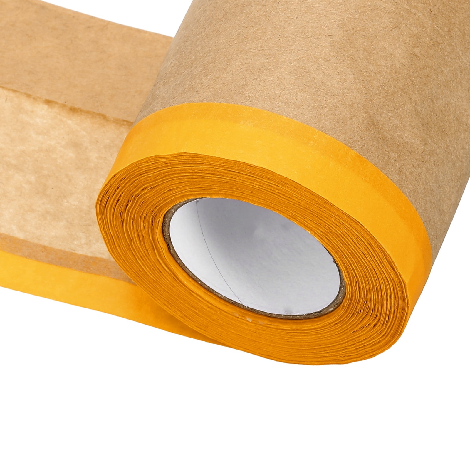 Uxcell 2pcs Pre-Taped Masking Paper, 4" x 49 ft Paint Adhesive ...