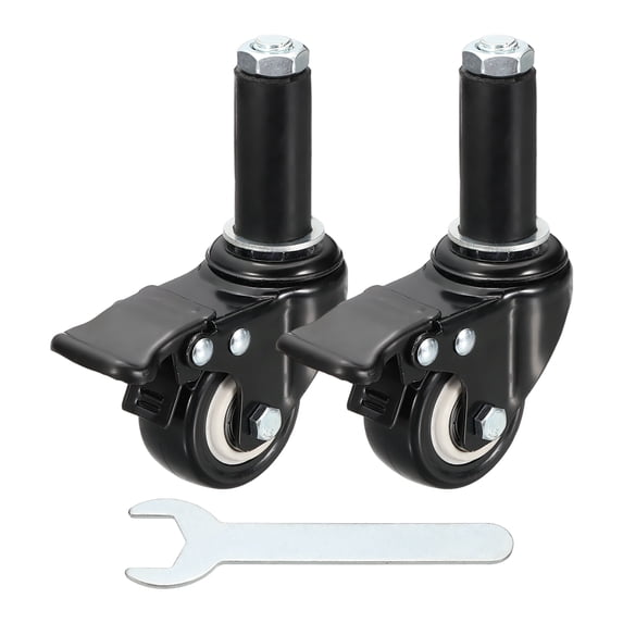 Uxcell 2pcs Prep Table Caster Wheels (2 Inch) - Heavy Duty Swivel ...