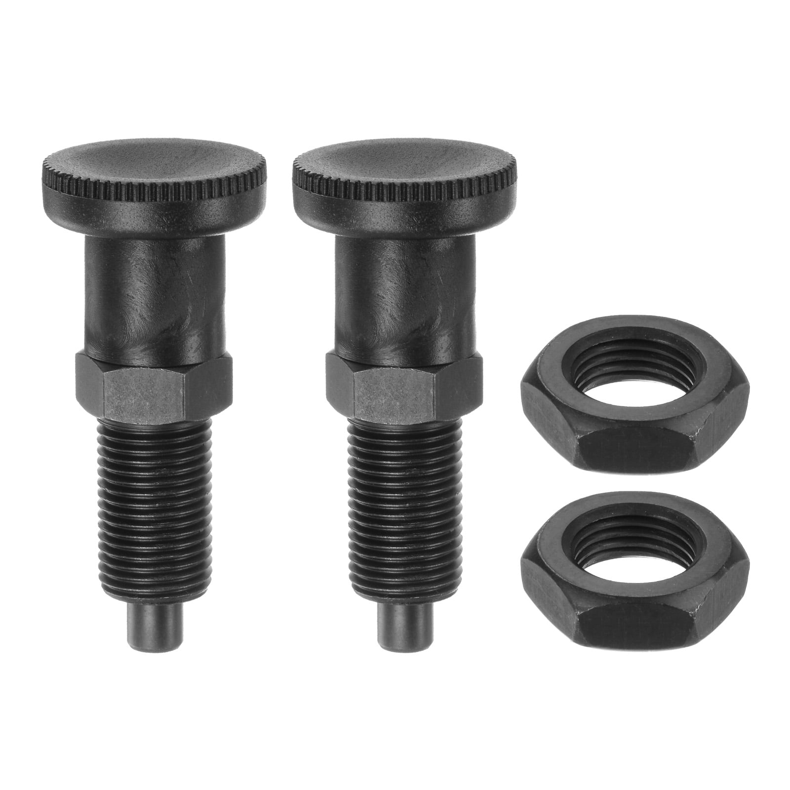 Uxcell 2pcs Push Fit Ball Nose Spring Plunger M16x1.5Thread 8mm Pin Dia ...