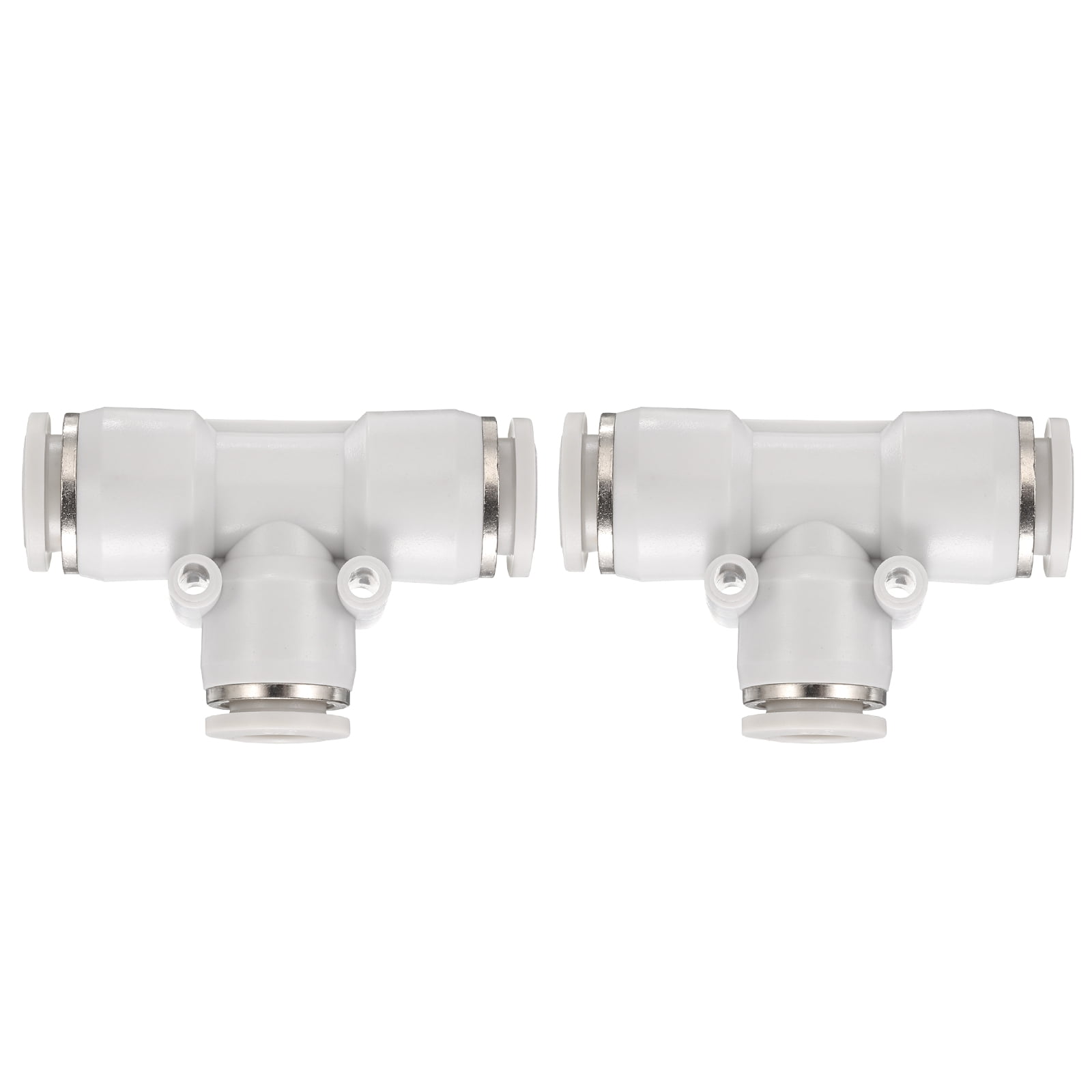 Uxcell 2pcs Push to Connect Fittings 1/2" Tube OD x 3/8" OD Push Lock ...
