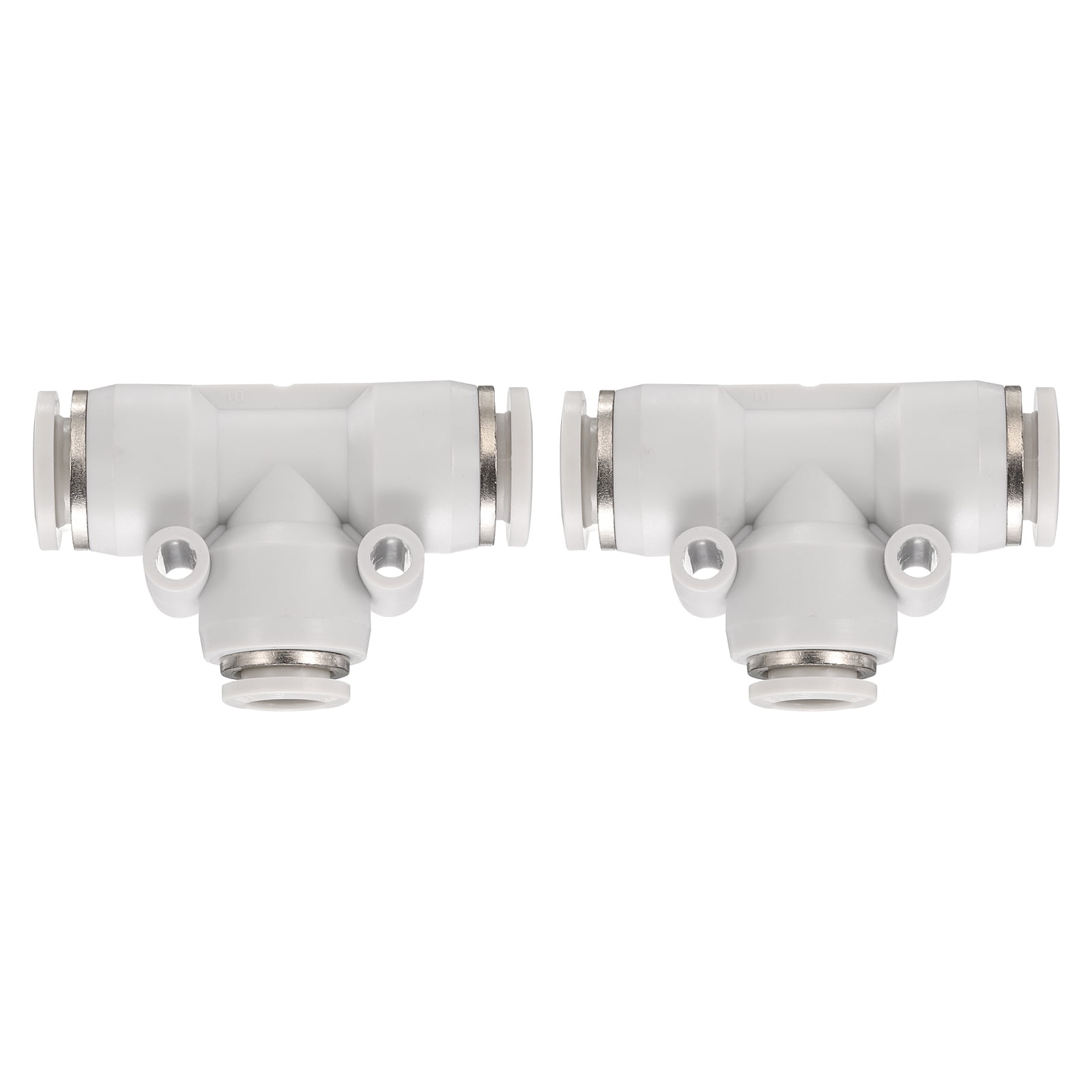 Uxcell 2pcs Push to Connect Fittings 3/8" Tube OD x 5/16" OD Push Lock Connector White - Walmart.com