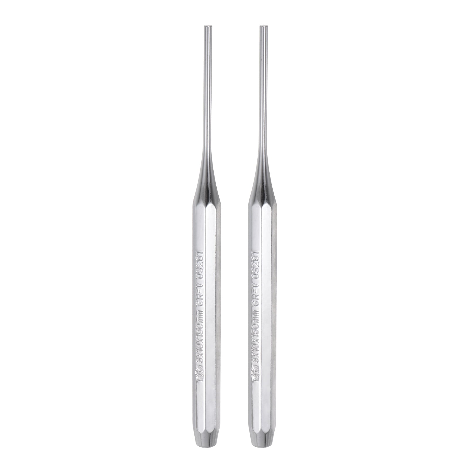 Uxcell 2pcs Roll Pin Punch 1/8"x6"(3x150mm) CR-V Steel Round Tip Non ...