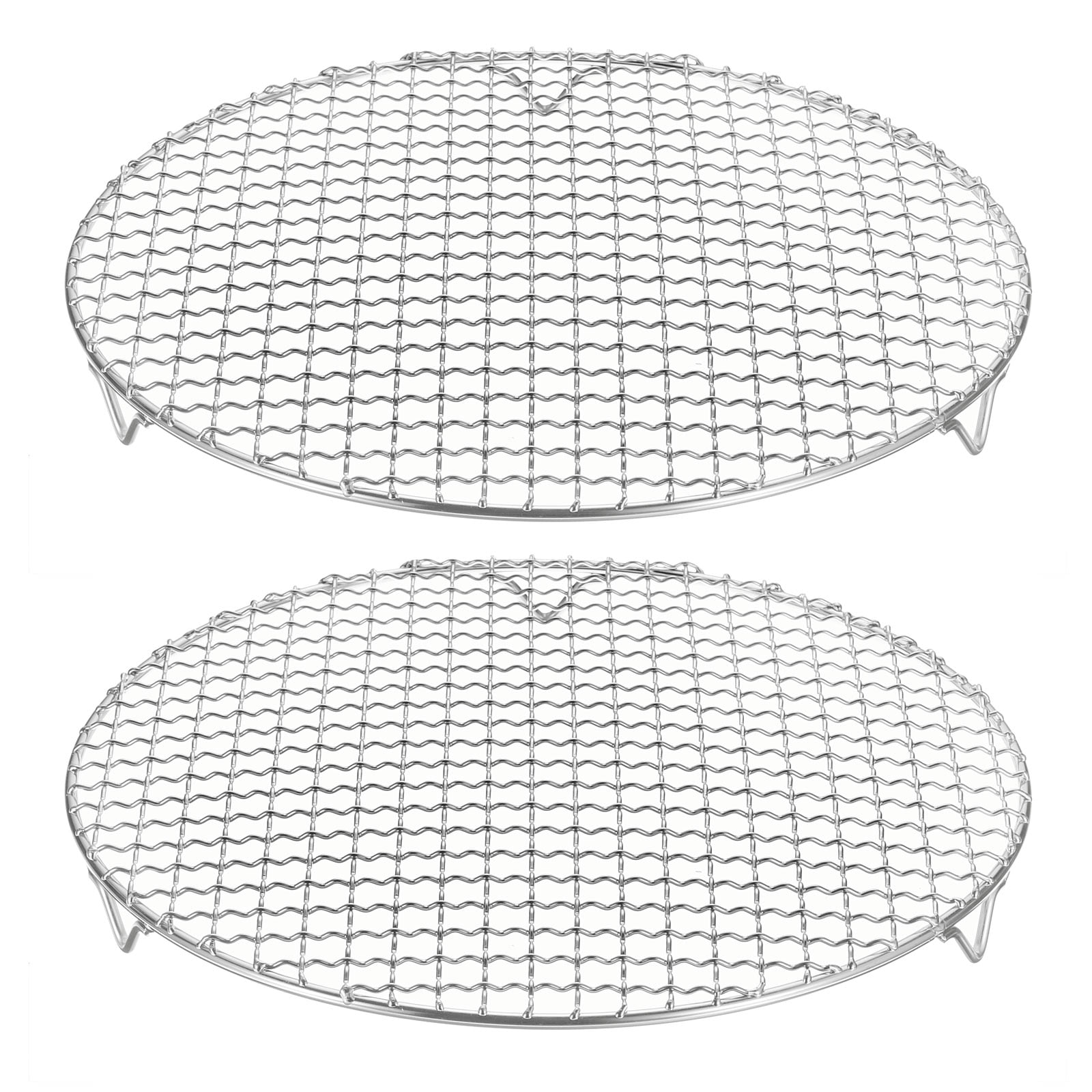 Uxcell 2pcs Round Cooking Rack, 11.6-inch 201 Stainless Steel Cross ...
