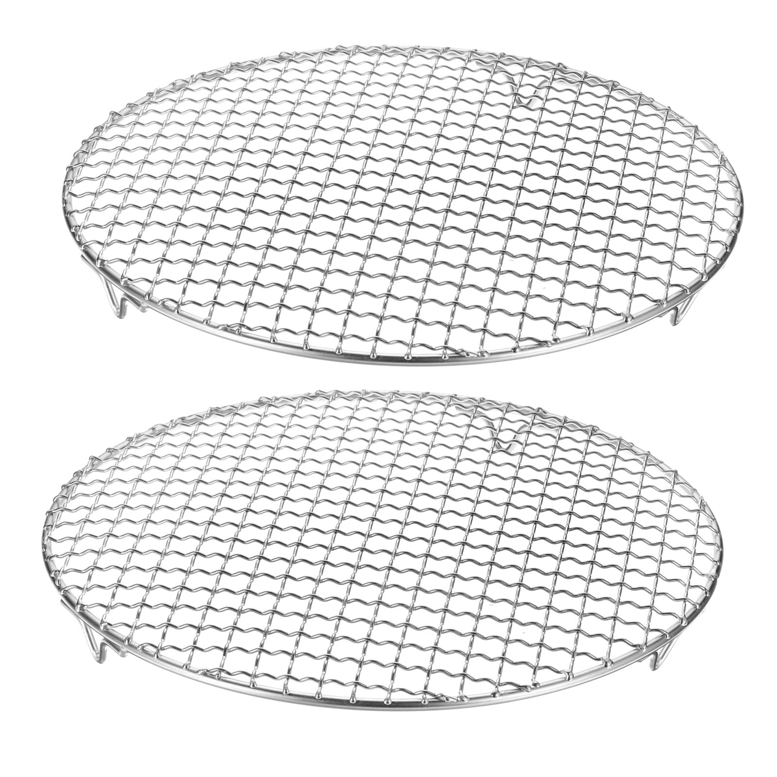 Uxcell 2pcs Round Cooking Rack, 11-inch 201 Stainless Steel Cross Wire ...