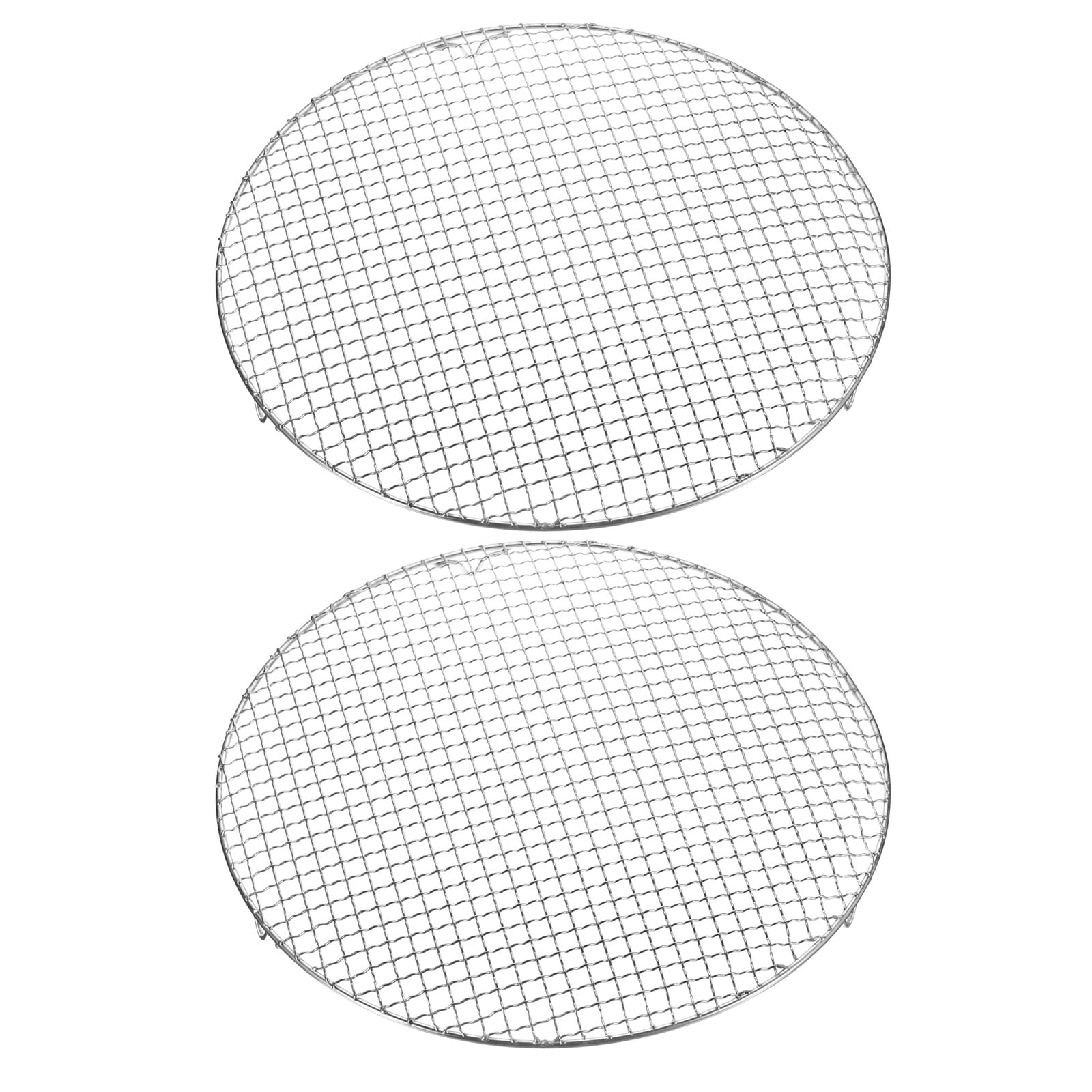 Uxcell 2pcs Round Cooking Rack, 16-inch 201 Stainless Steel Cross Wire ...