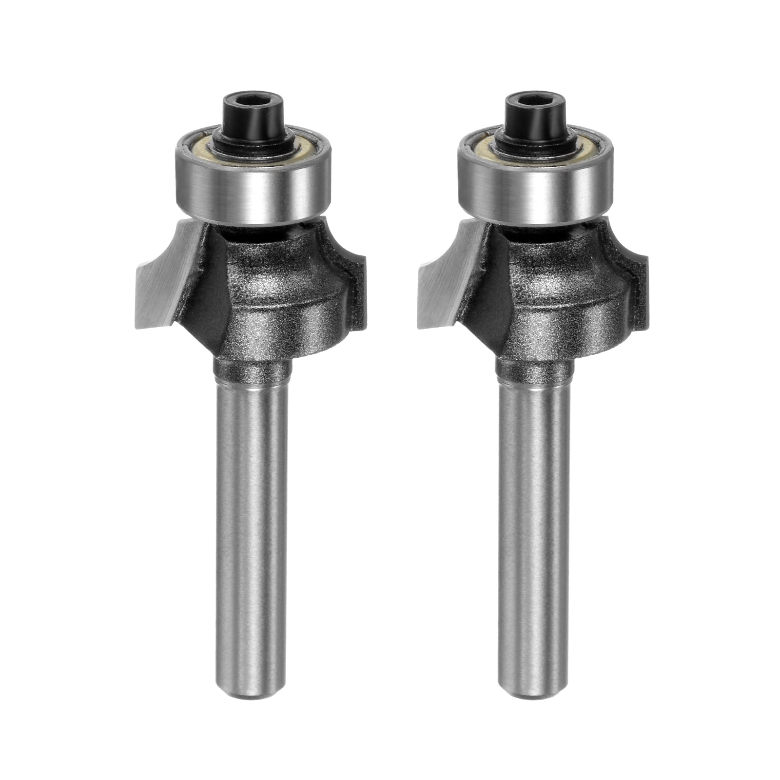 Uxcell 2pcs Roundover Router Bit 15/64" Shank 1/8" Radius Carbide ...