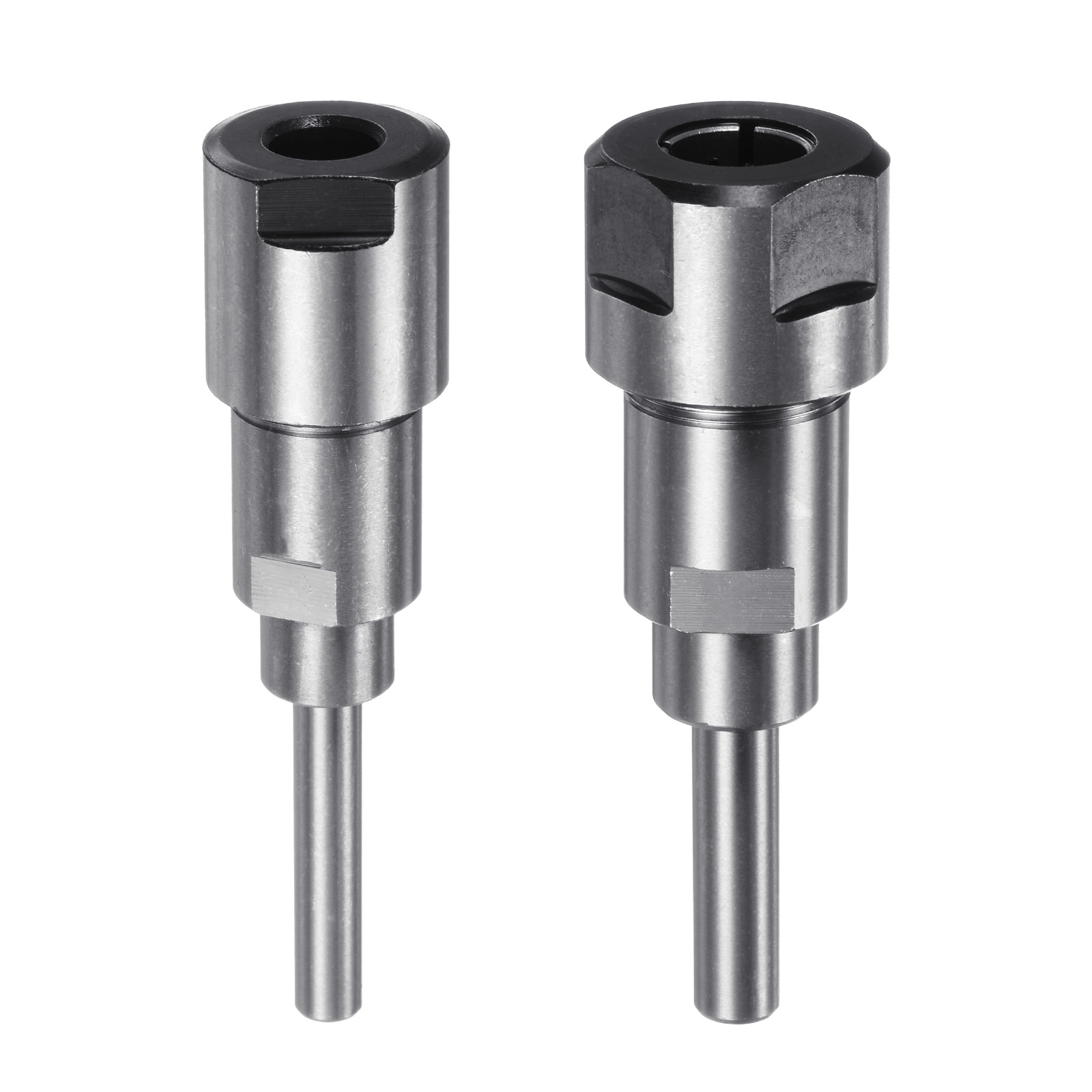 Uxcell 2pcs Router Collet Extension Rod Set 6mm to 6mm & 12mm to 12mm ...