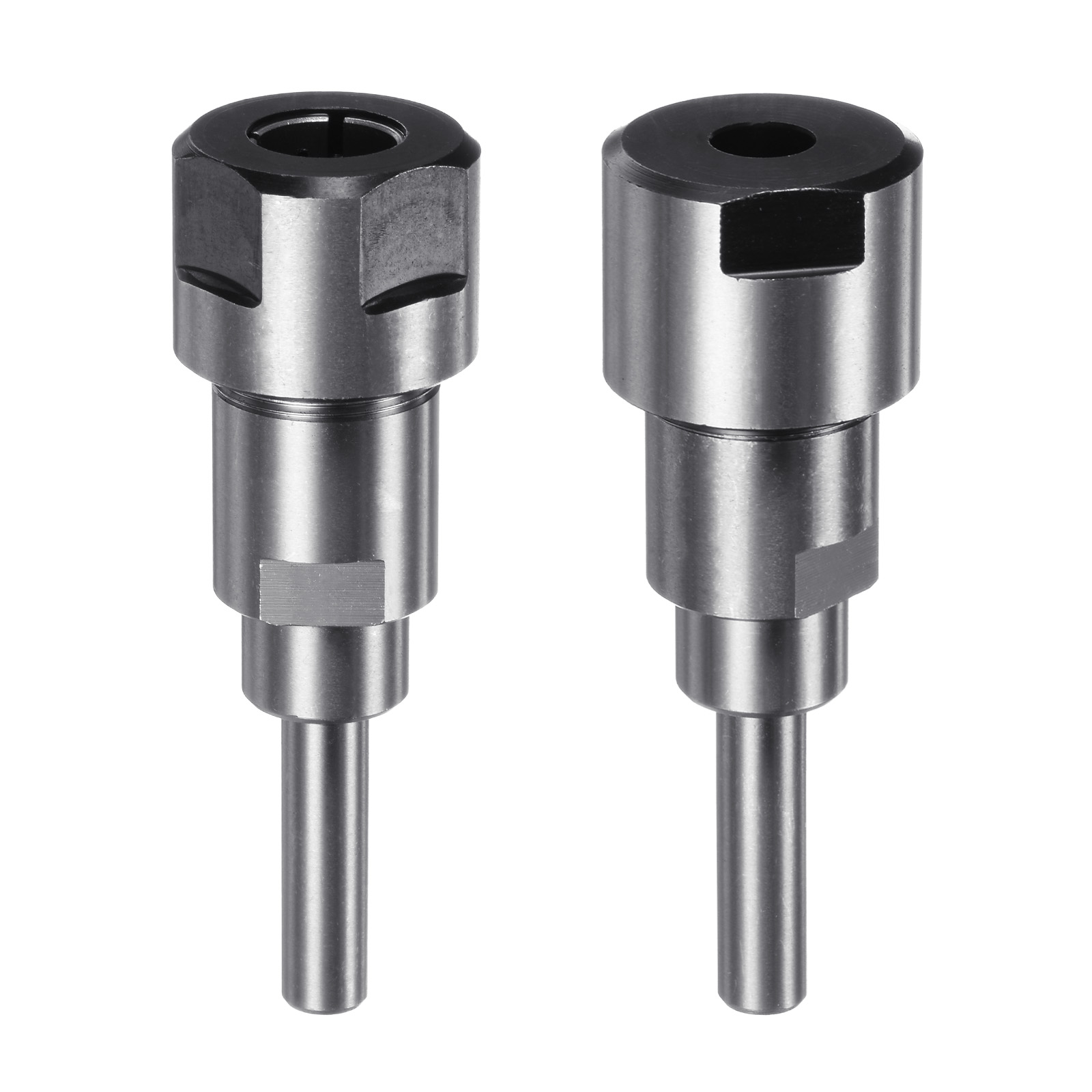 Uxcell 2pcs Router Collet Extension Rod Set 8mm to 8mm & 12mm to 12mm ...