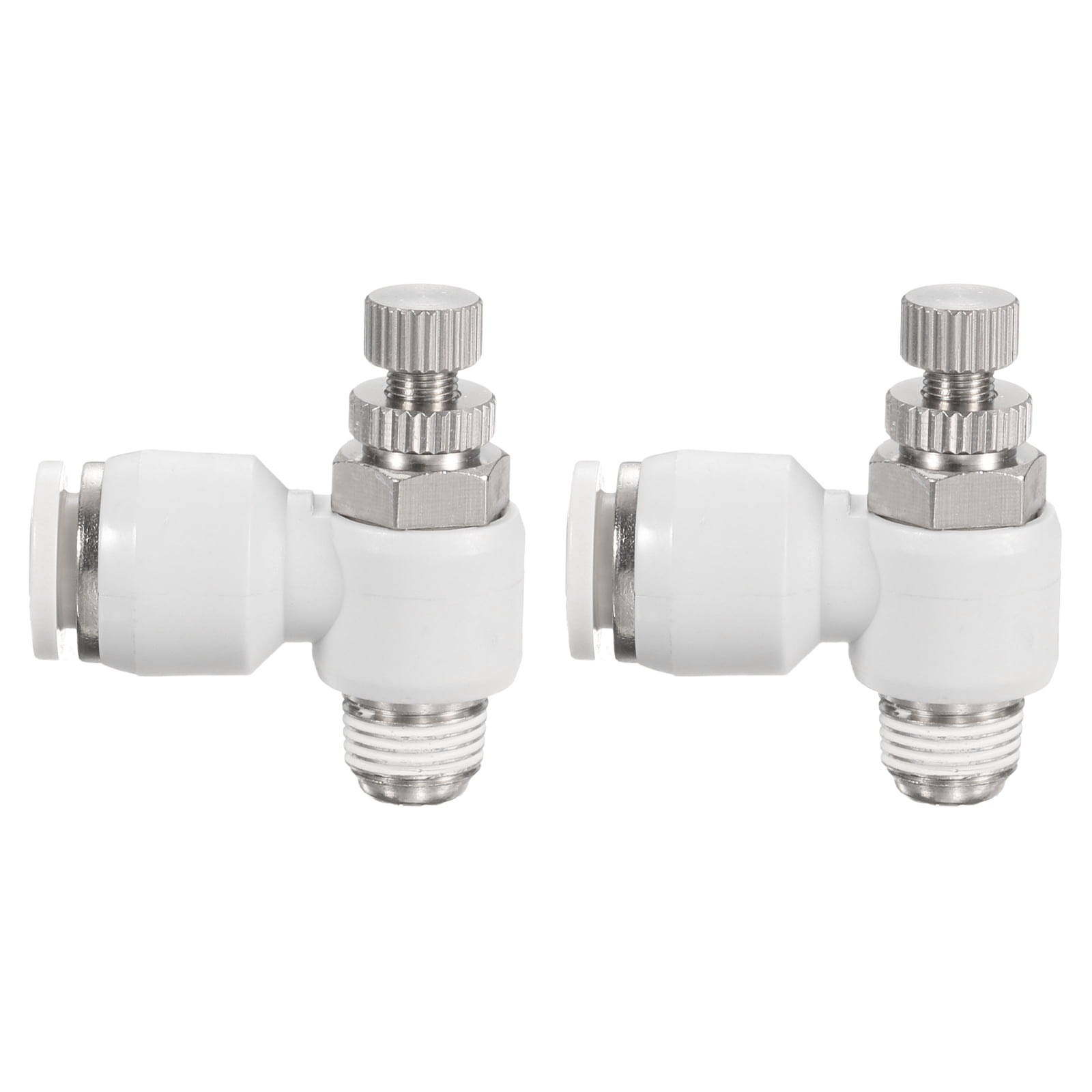 Uxcell 2pcs SL5/16-NPT1/8 Air Flow Control Valve Push to Connect Fitting 1/4 Inch OD 1/8 Inch ...