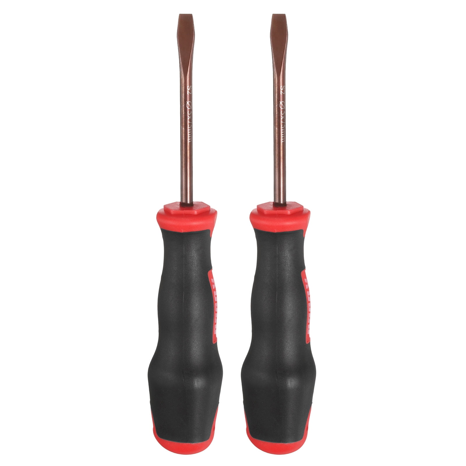 Uxcell 2pcs SL5 Flat Head Screwdriver 7.09" Magnetic Screwdrivers 4.13 ...