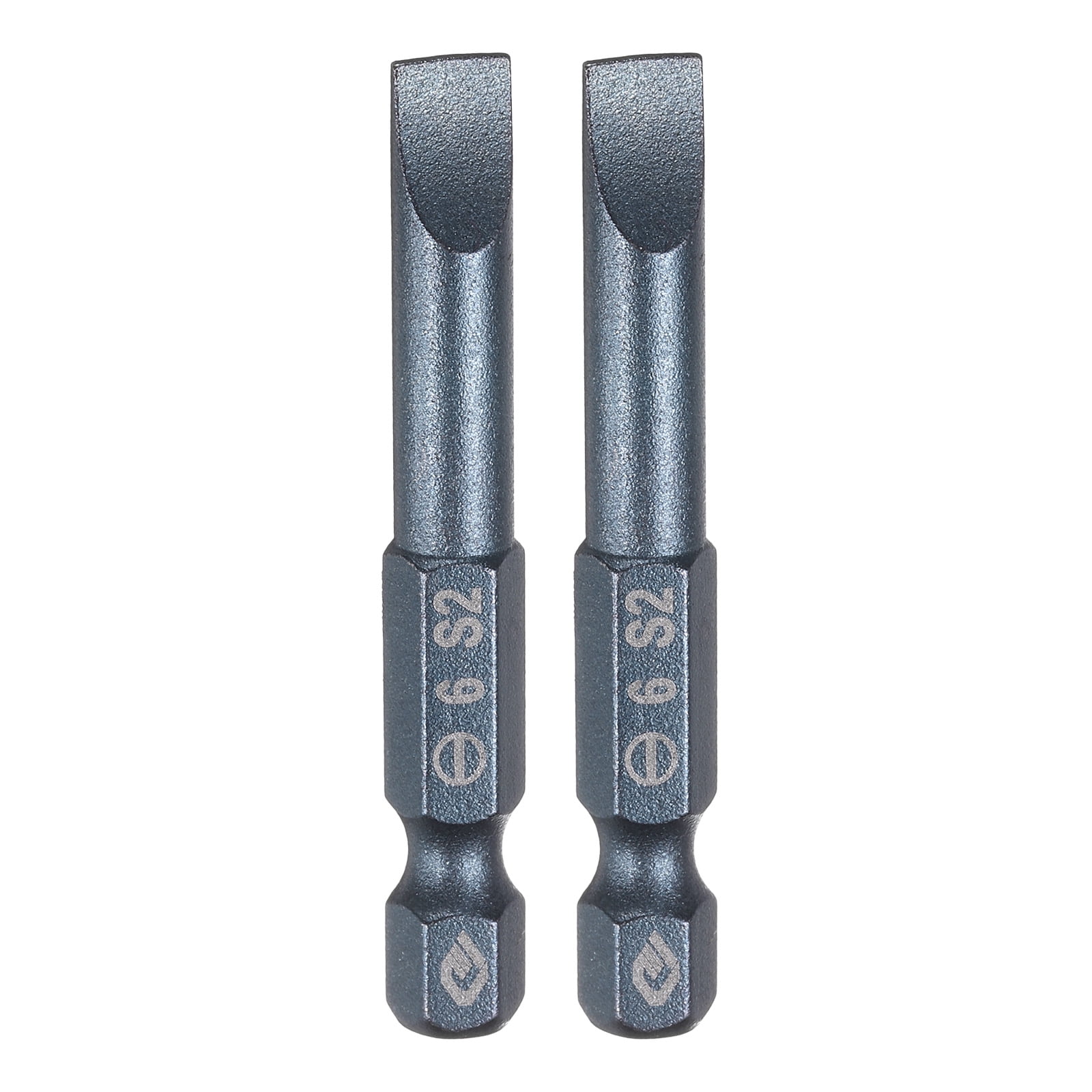 Uxcell 2pcs SL6 Magnetic Slotted Screwdriver Bits 6mm S2 Steel Flat ...