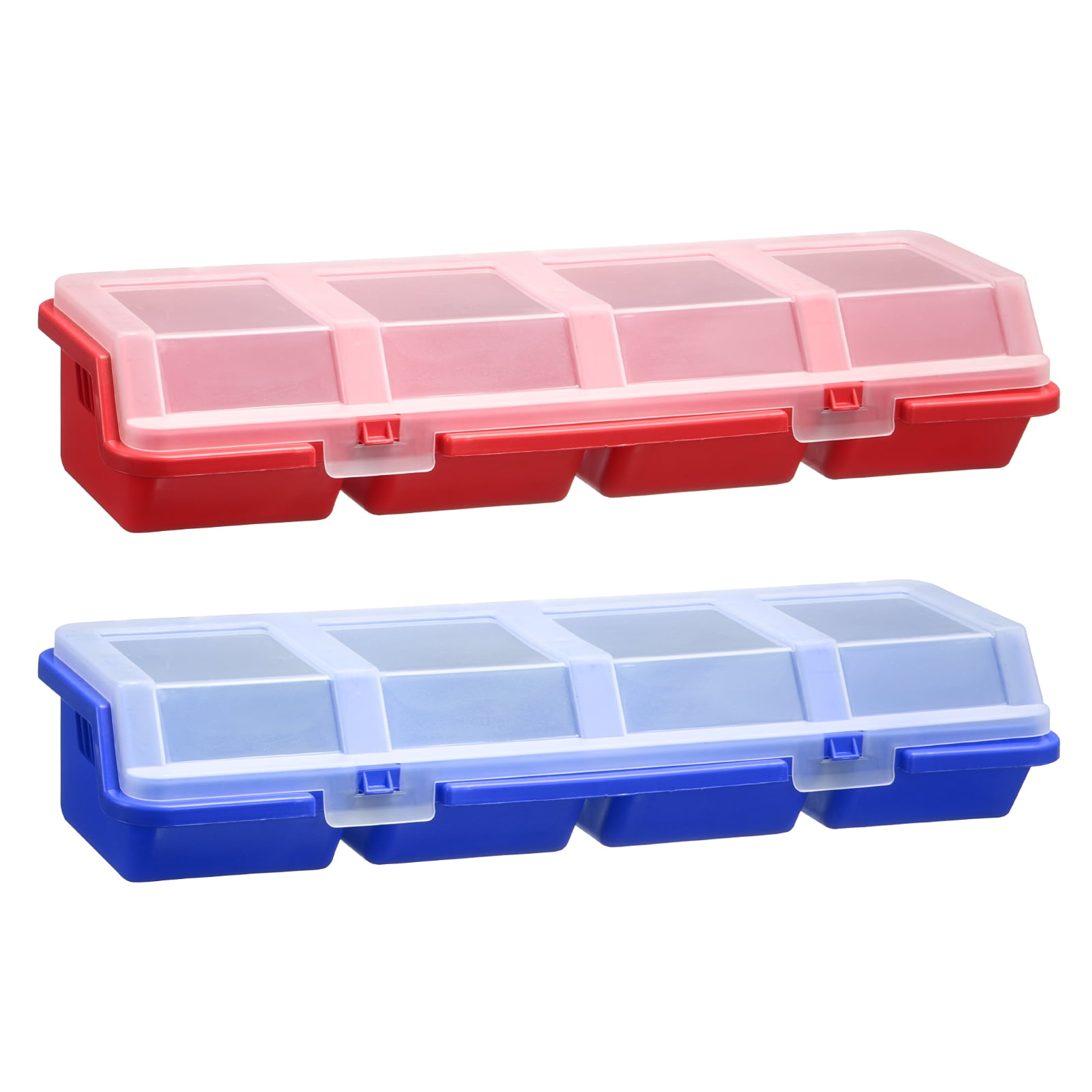 Uxcell 2pcs Screw Organizer Box Plastic Hardware Toolbox with Locks ...