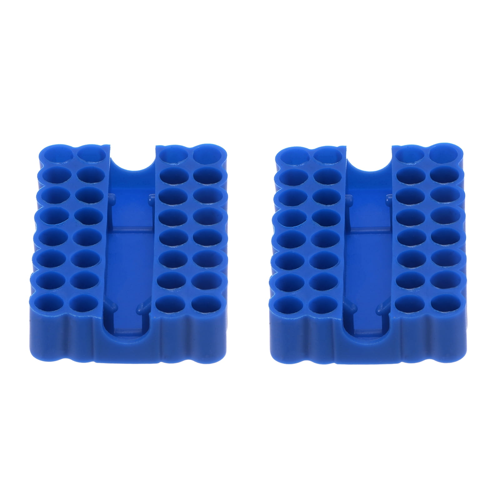 Uxcell 2pcs Screwdriver Bit Holder Organizer 32 Holes Hex Drill Plastic ...