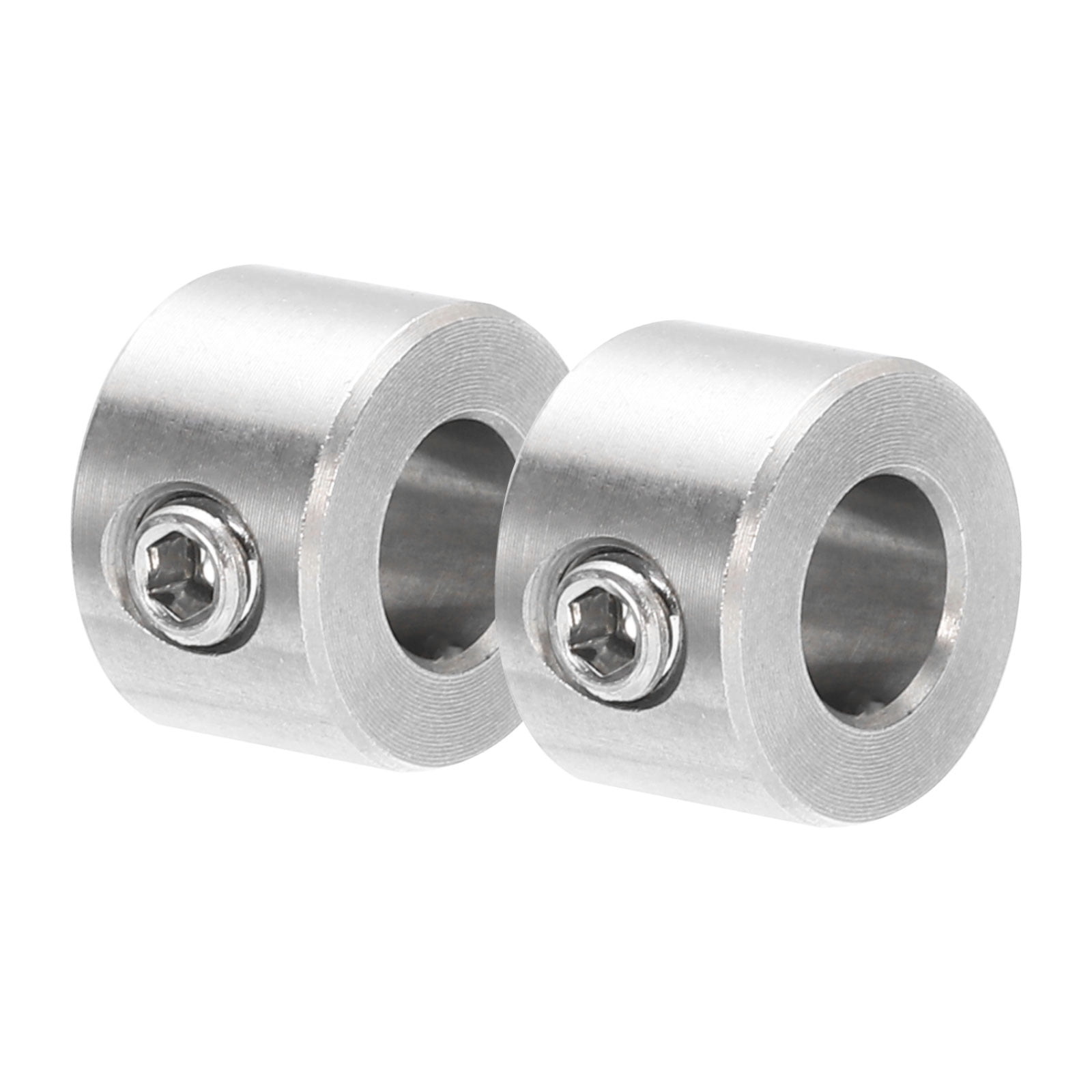 Uxcell 2pcs Shaft Collars 1/5" Bore Stainless Steel Shaft Collars 1/2 ...