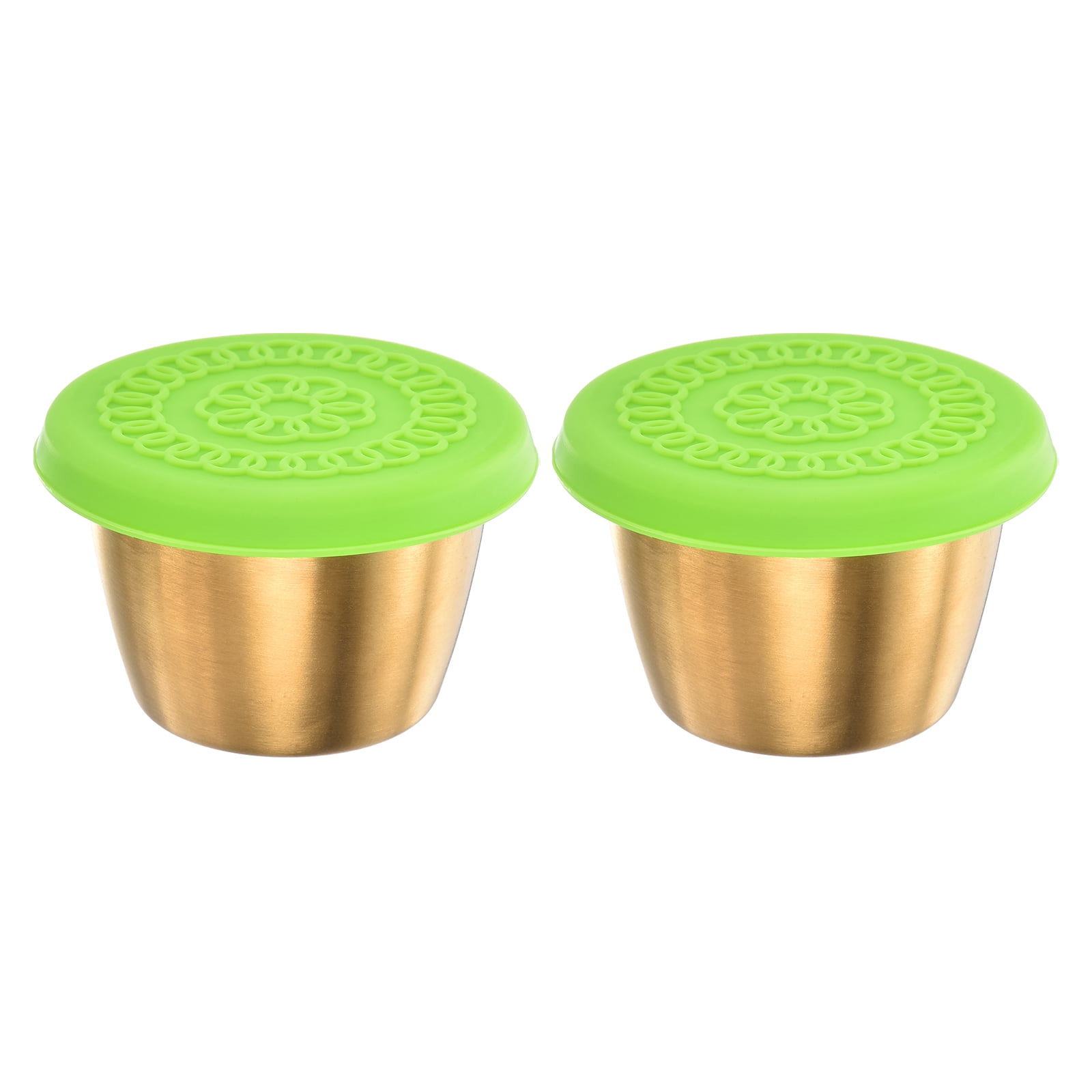 Uxcell 2pcs Small Condiment Containers with Lids, Stainless Steel ...