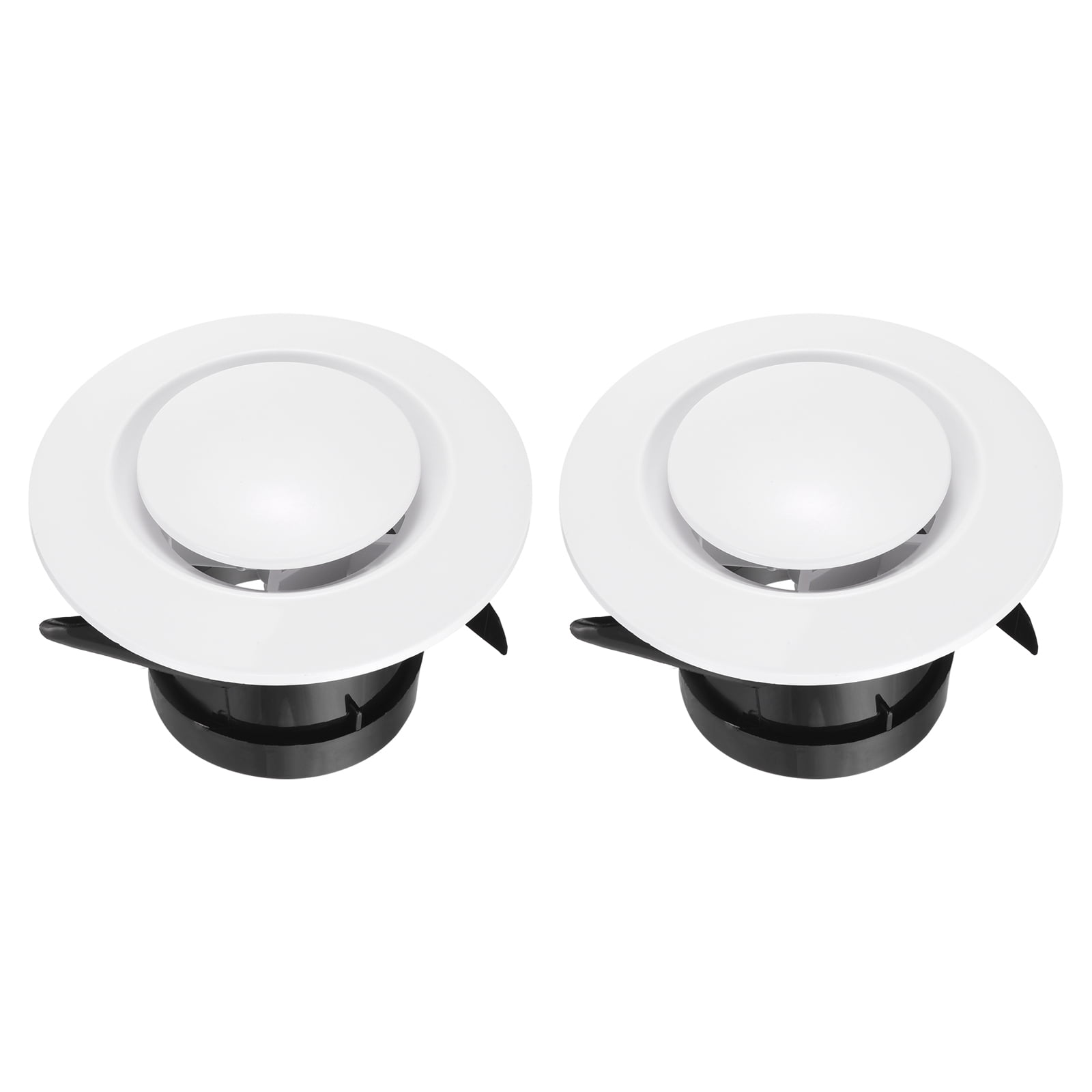 Uxcell 2pcs Soffit Vent 3" ABS Adjustable Round Vent Cover Grille Cover ...