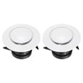 Uxcell 2pcs Soffit Vent 3" ABS Adjustable Round Vent Cover Grille Cover ...