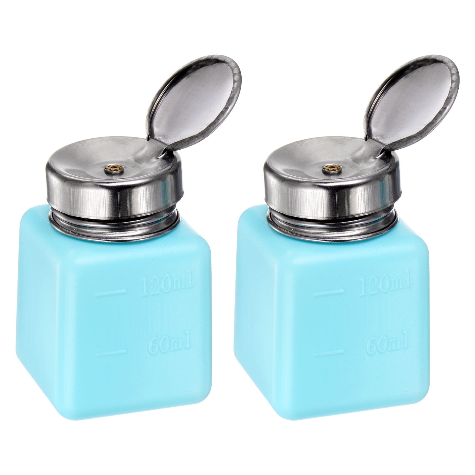 Uxcell 2pcs Solvent Alcohol Dispensers 120ml(4oz) Push Down Liquid ...