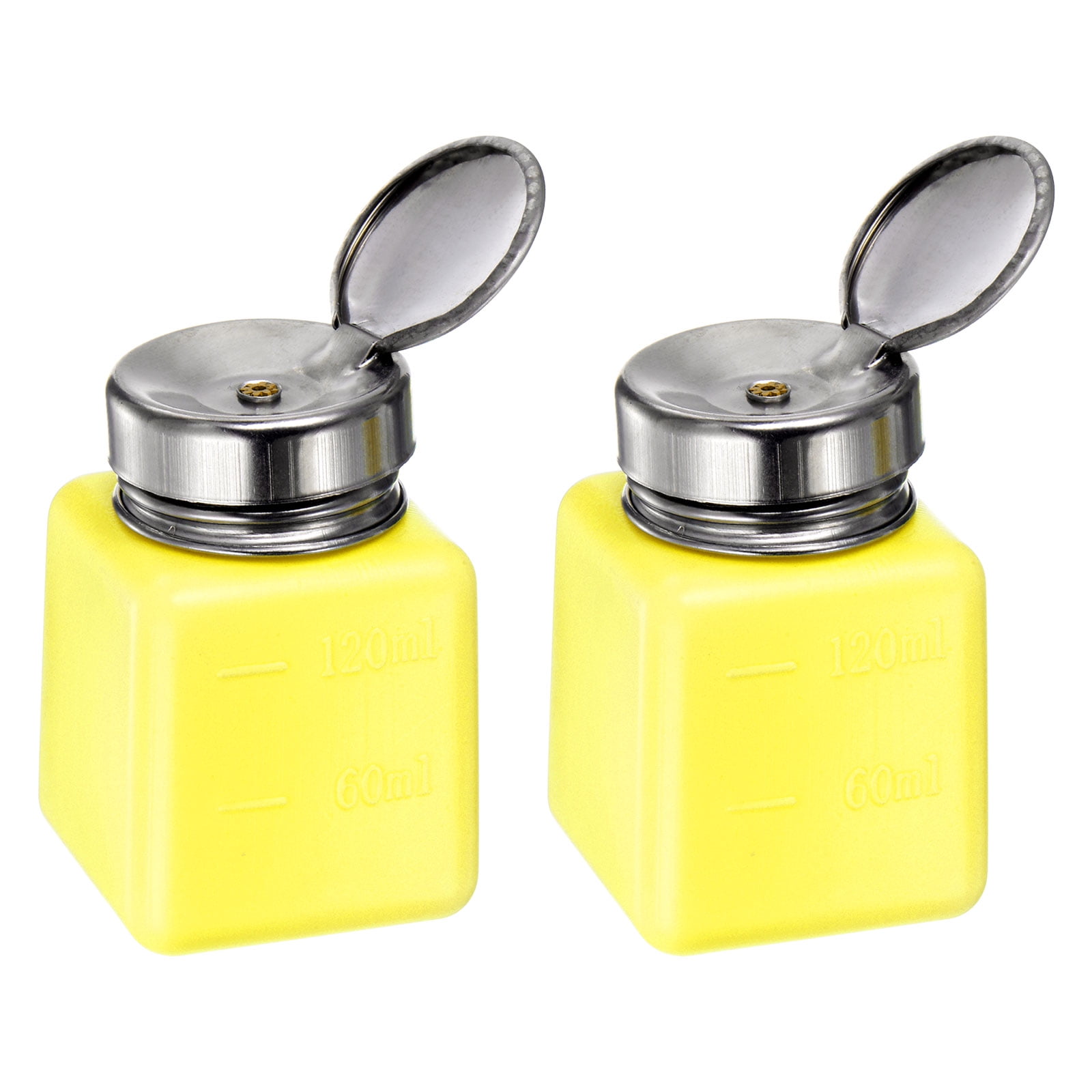 Uxcell 2pcs Solvent Alcohol Dispensers 120ml(4oz) Push Down Liquid ...