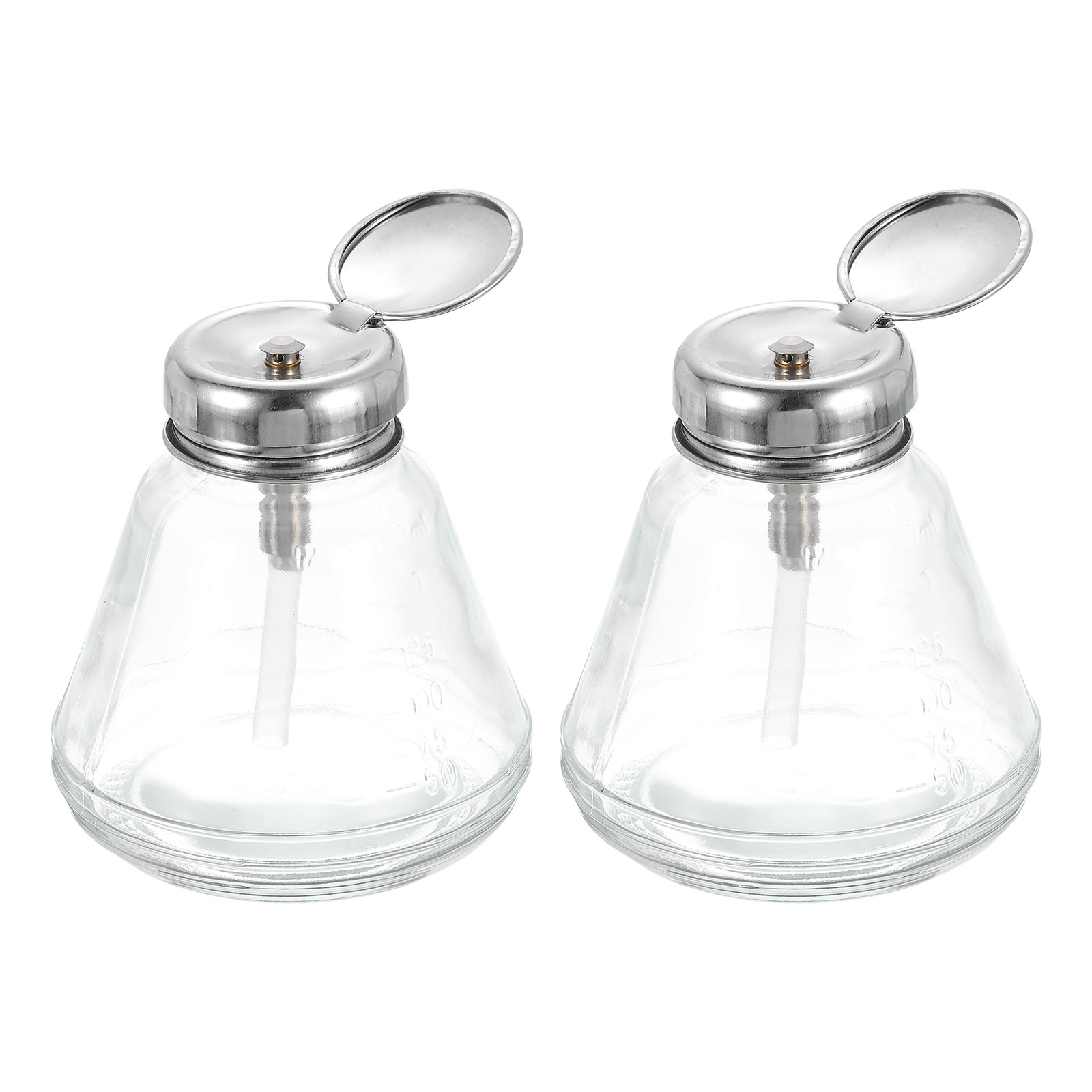 Uxcell 2pcs Solvent Alcohol Dispensers 180ml Conical Push Down Liquid ...