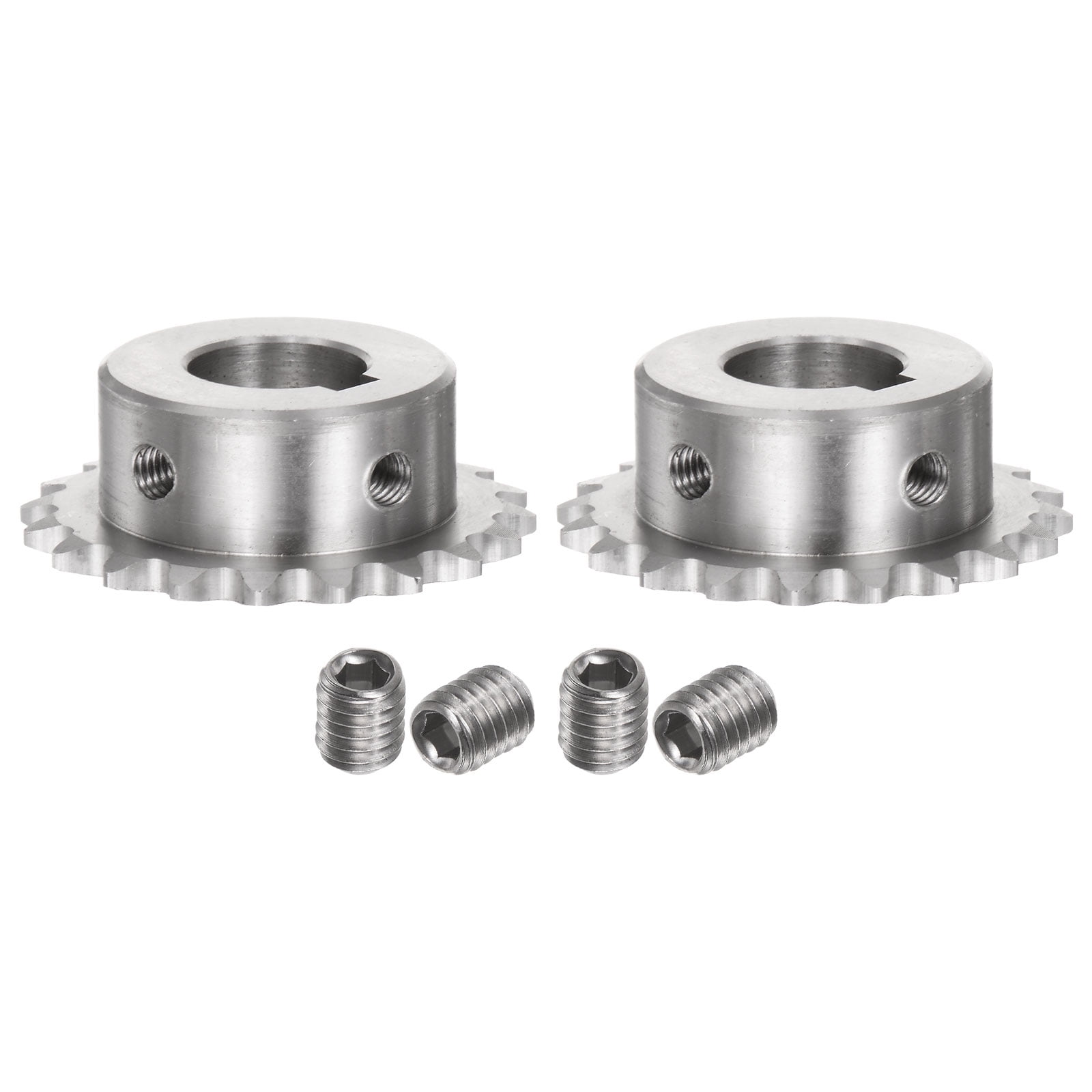 Uxcell 2pcs Sprocket Type B Hub 15mm Bore, 1/4-Inch Pitch, 20 Teeth ...