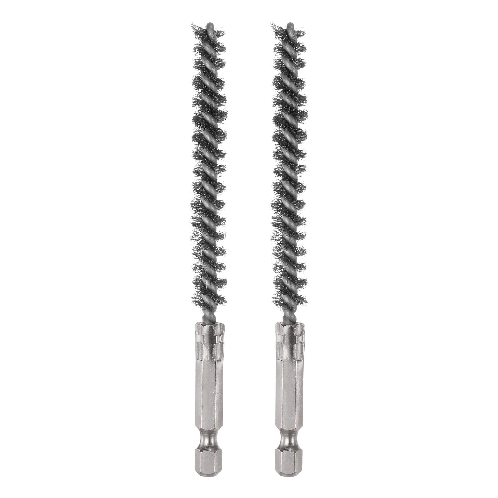 Uxcell 2pcs Stainless Steel Bore Brush 8mm Dia Cleaning Wire Brush with ...