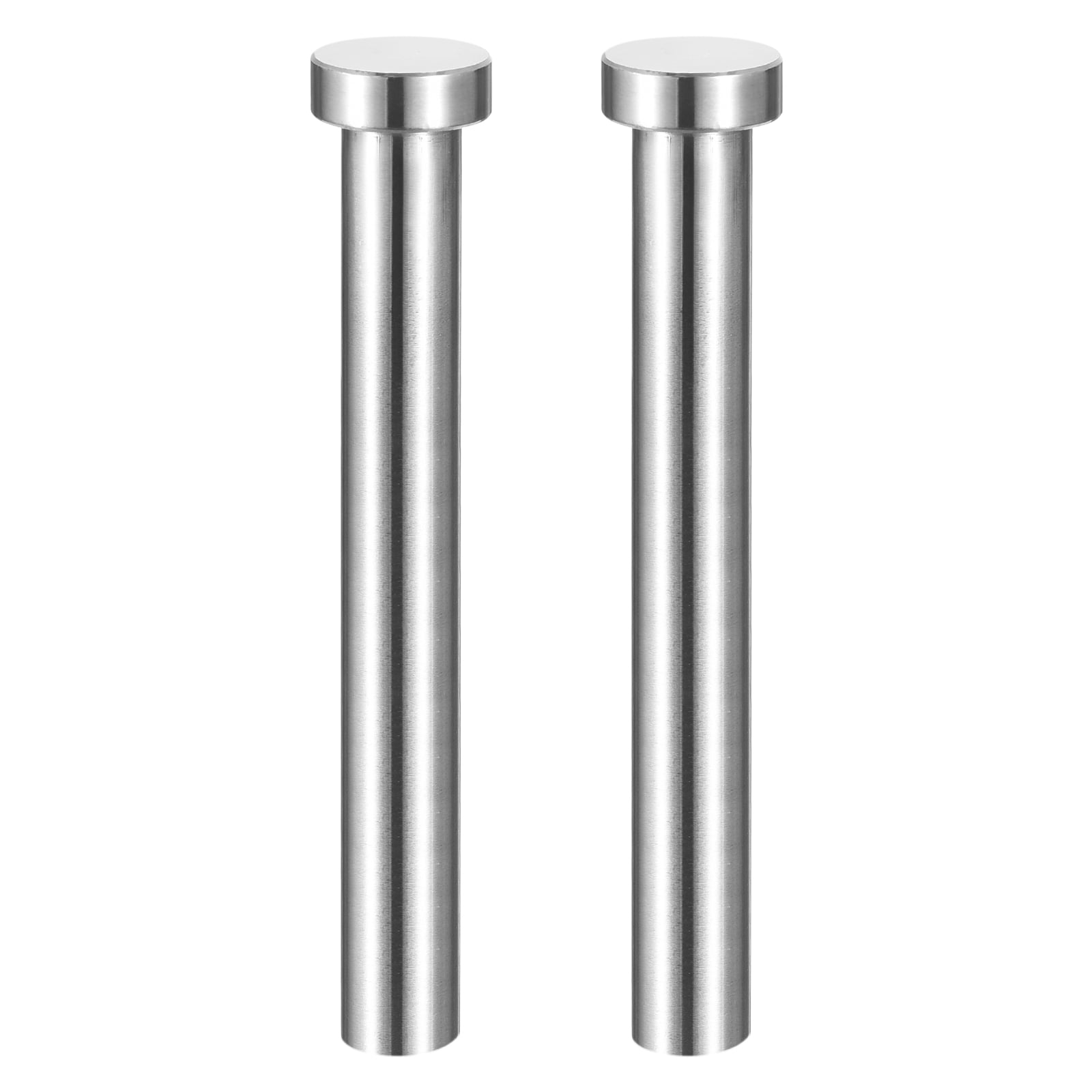 Uxcell 2pcs Straight Ejector Pin 1/2" Dia 100mm (3.9") Long GCR15 Round ...