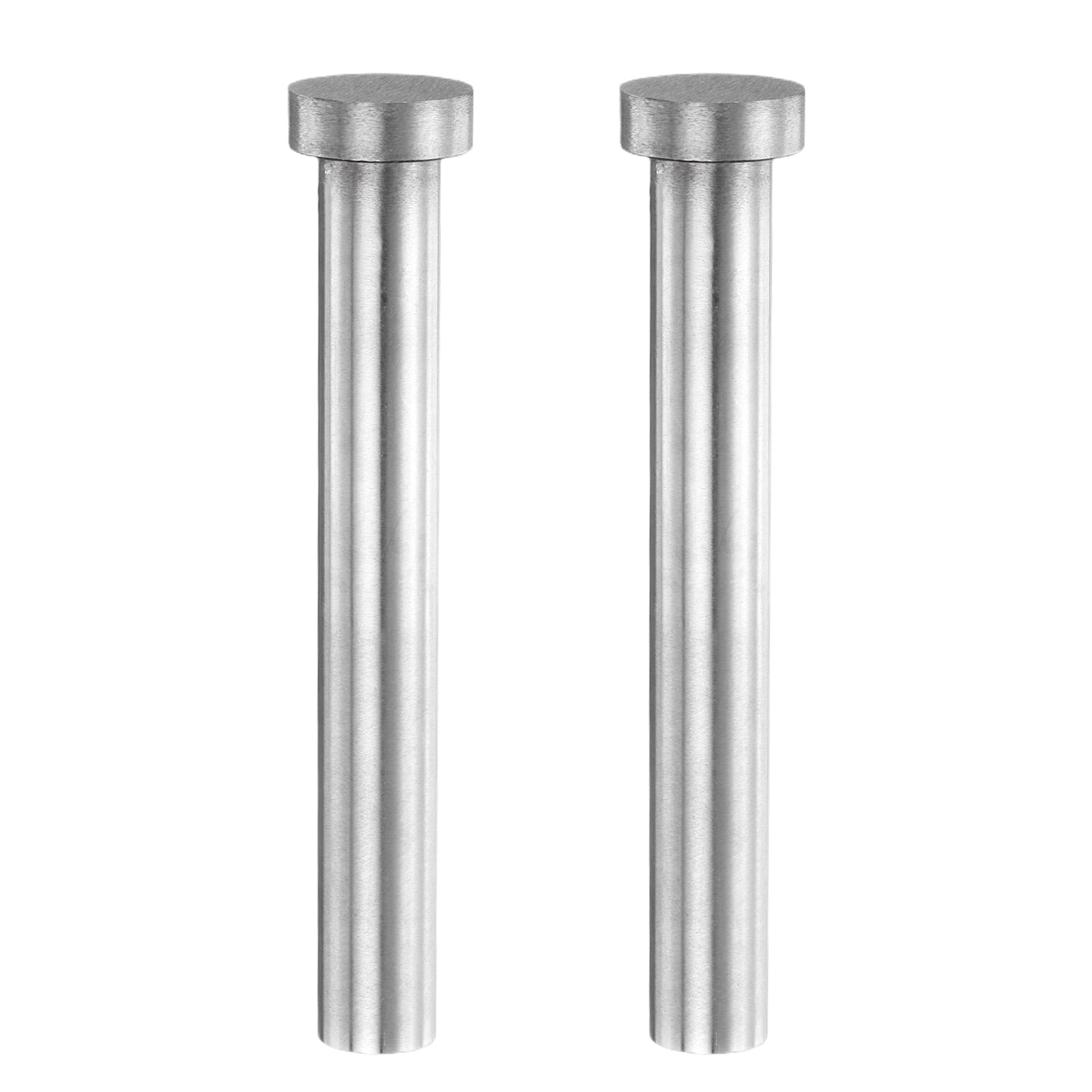 Uxcell 2pcs Straight Ejector Pin 1/2" Dia 101.6mm (4") Long 65Mn Round ...