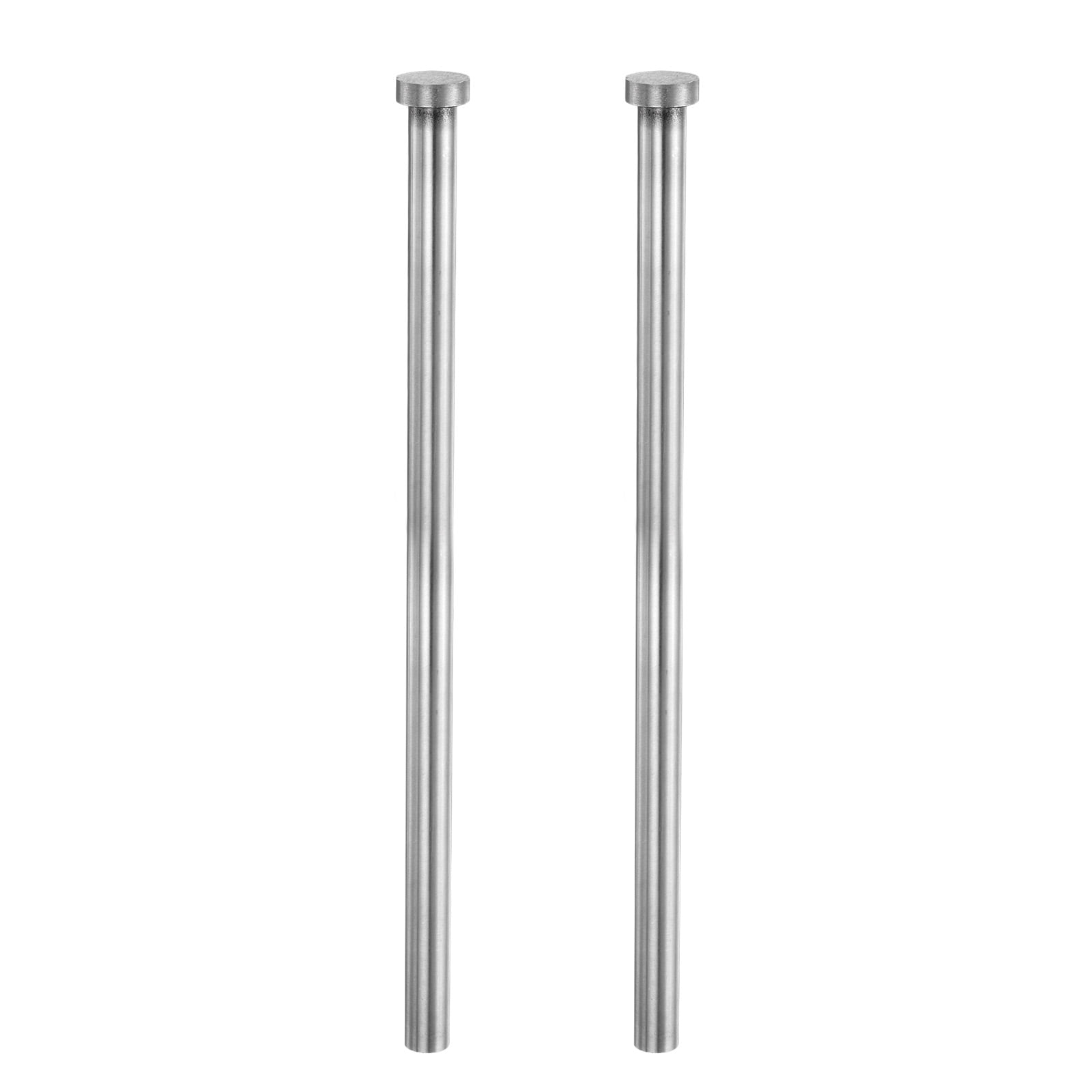 Uxcell 2pcs Straight Ejector Pin 1/2" Dia 254mm (10") Long 65Mn Round ...