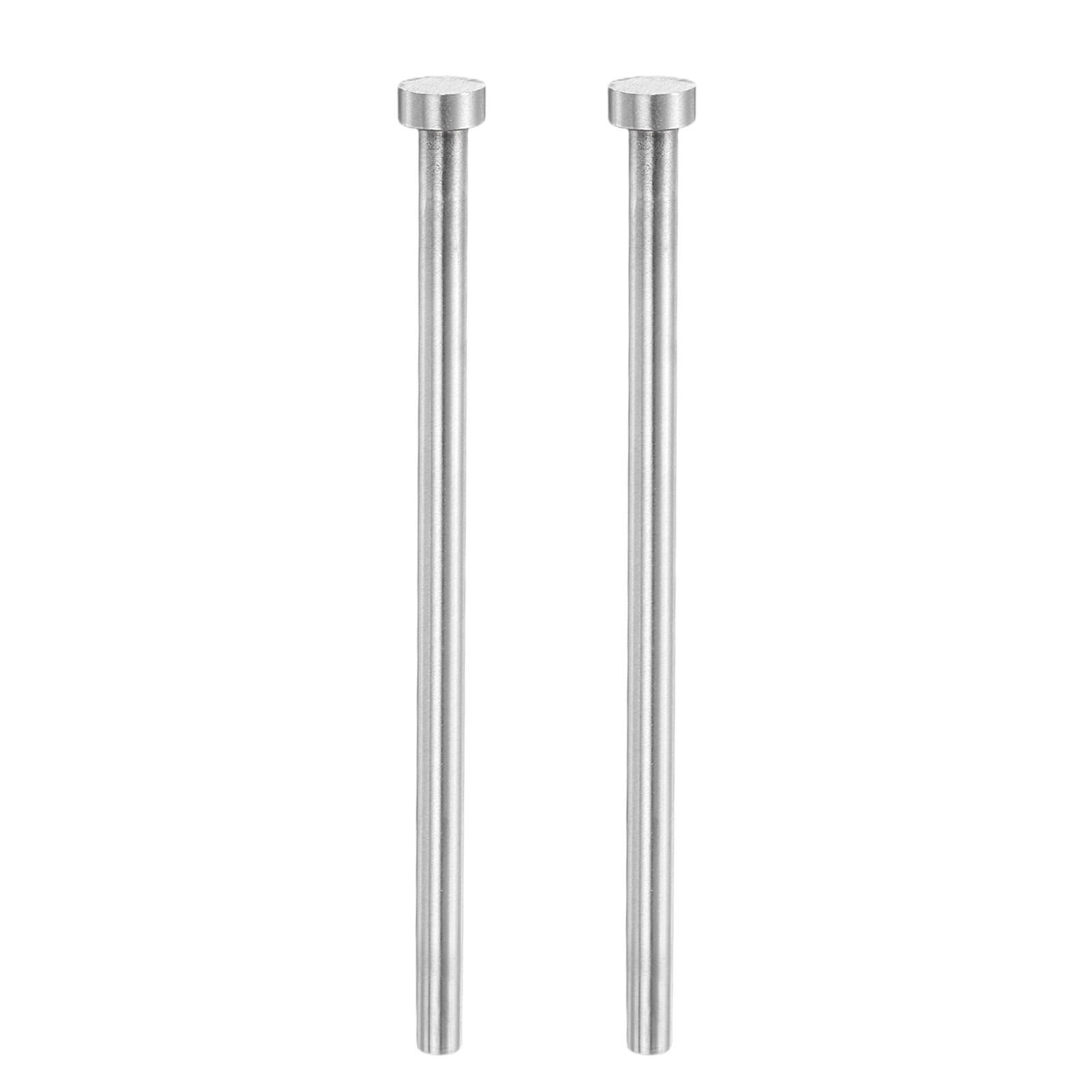 Uxcell 2pcs Straight Ejector Pin 1/4" Dia 127mm (5") Long 65Mn Round ...