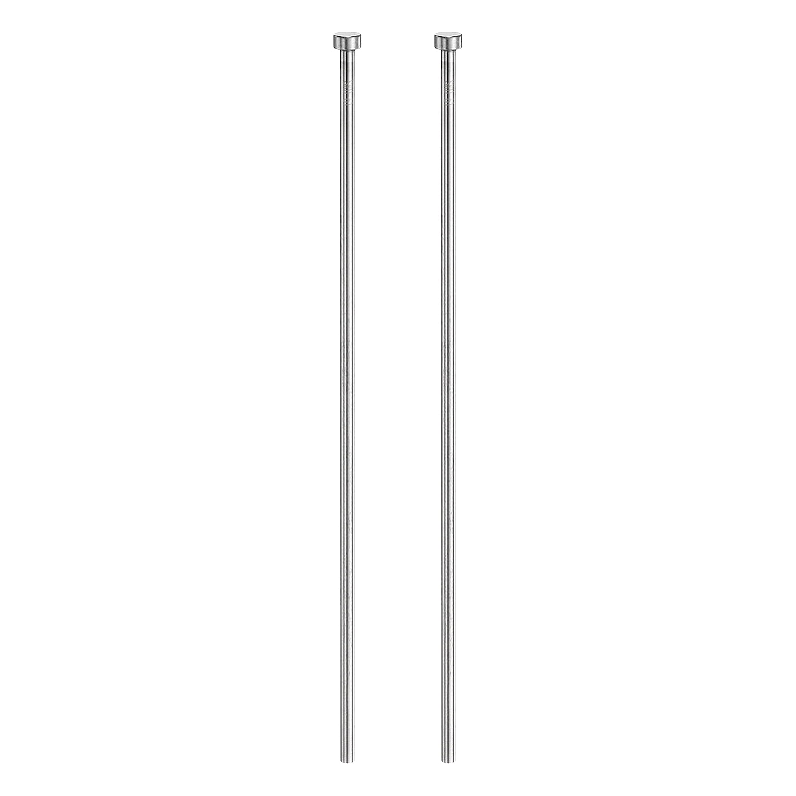 Uxcell 2pcs Straight Ejector Pin 13/64" Dia 250mm (10") Long SKD61 ...