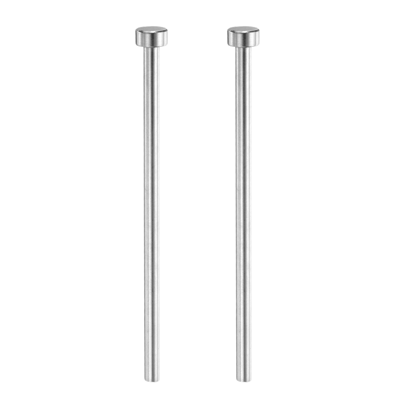 Uxcell 2pcs Straight Ejector Pin 3/16" Dia 101.6mm (4") Long 65Mn Round ...