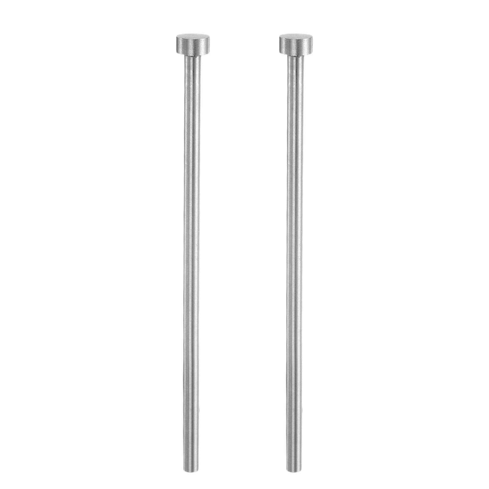 Uxcell 2pcs Straight Ejector Pin 3/16" Dia 127mm (5") Long 65Mn Round ...