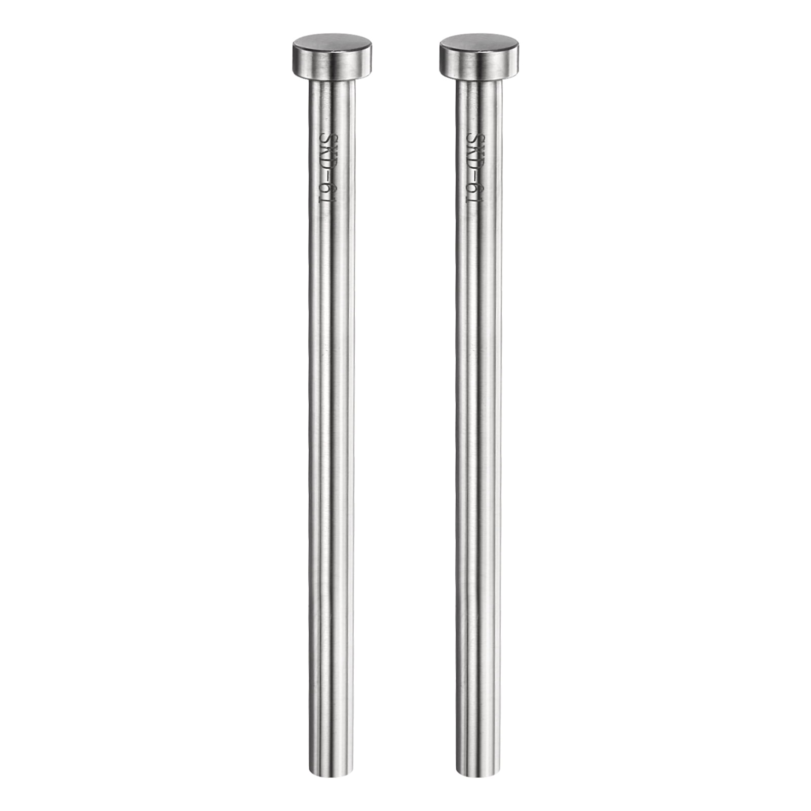 Uxcell 2pcs Straight Ejector Pin 3/8" Dia 150mm (6") Long SKD61 ...